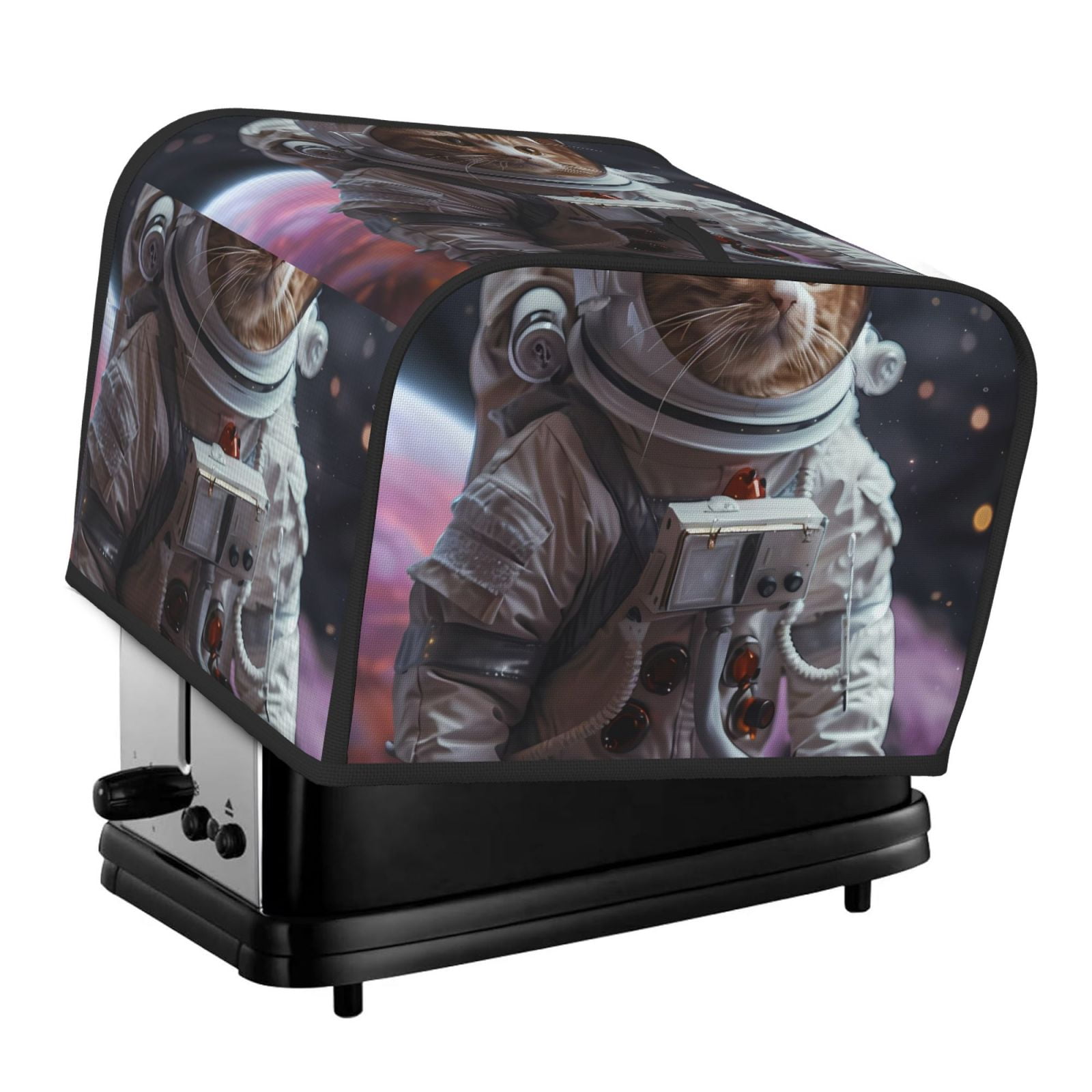 Daiia Cat Astronaut In Space Pattern 4 slice Toaster Cover, Toaster ...