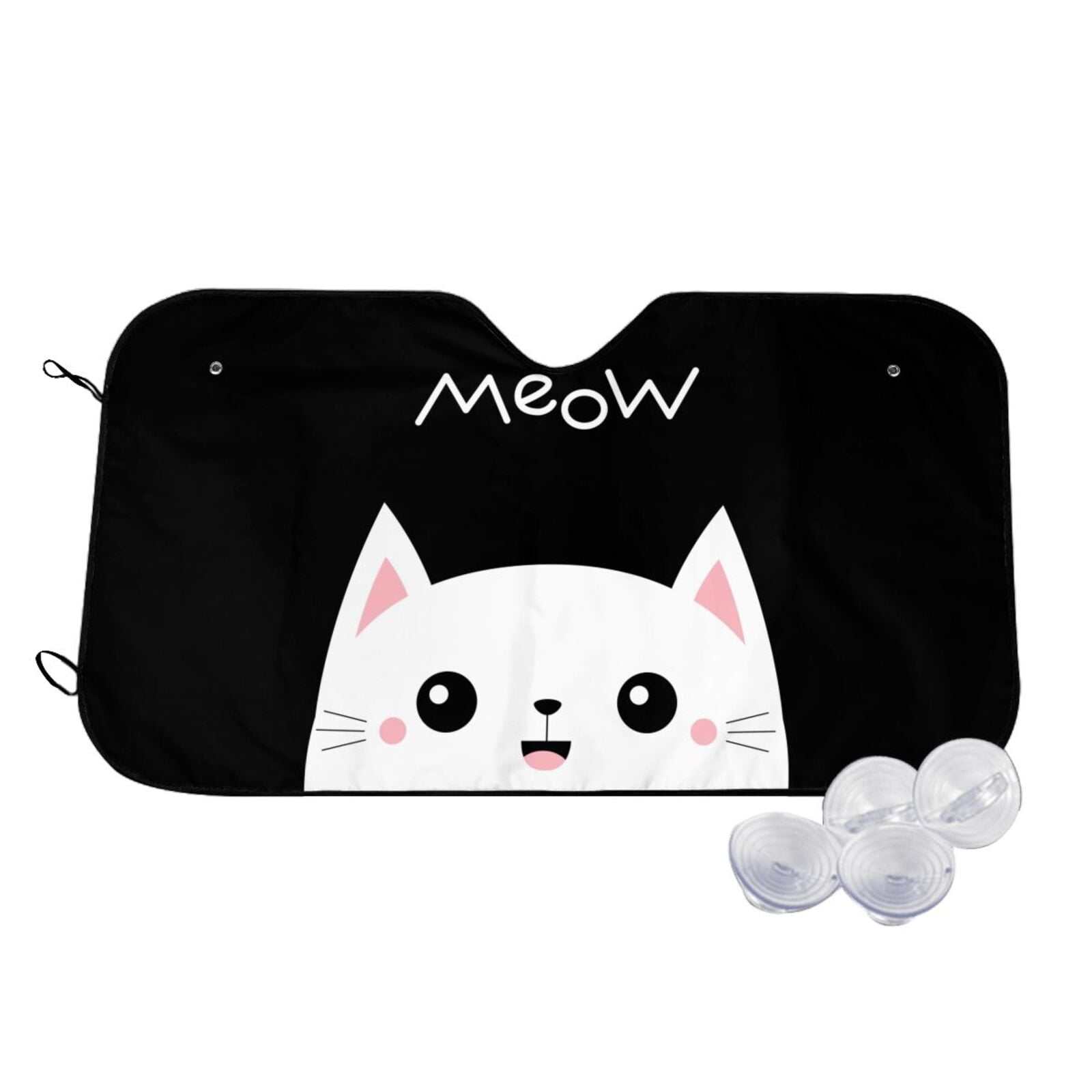 Daiia Cat Meow Windshield Sun Shade for Car SUV Truck (Medium ), Car ...