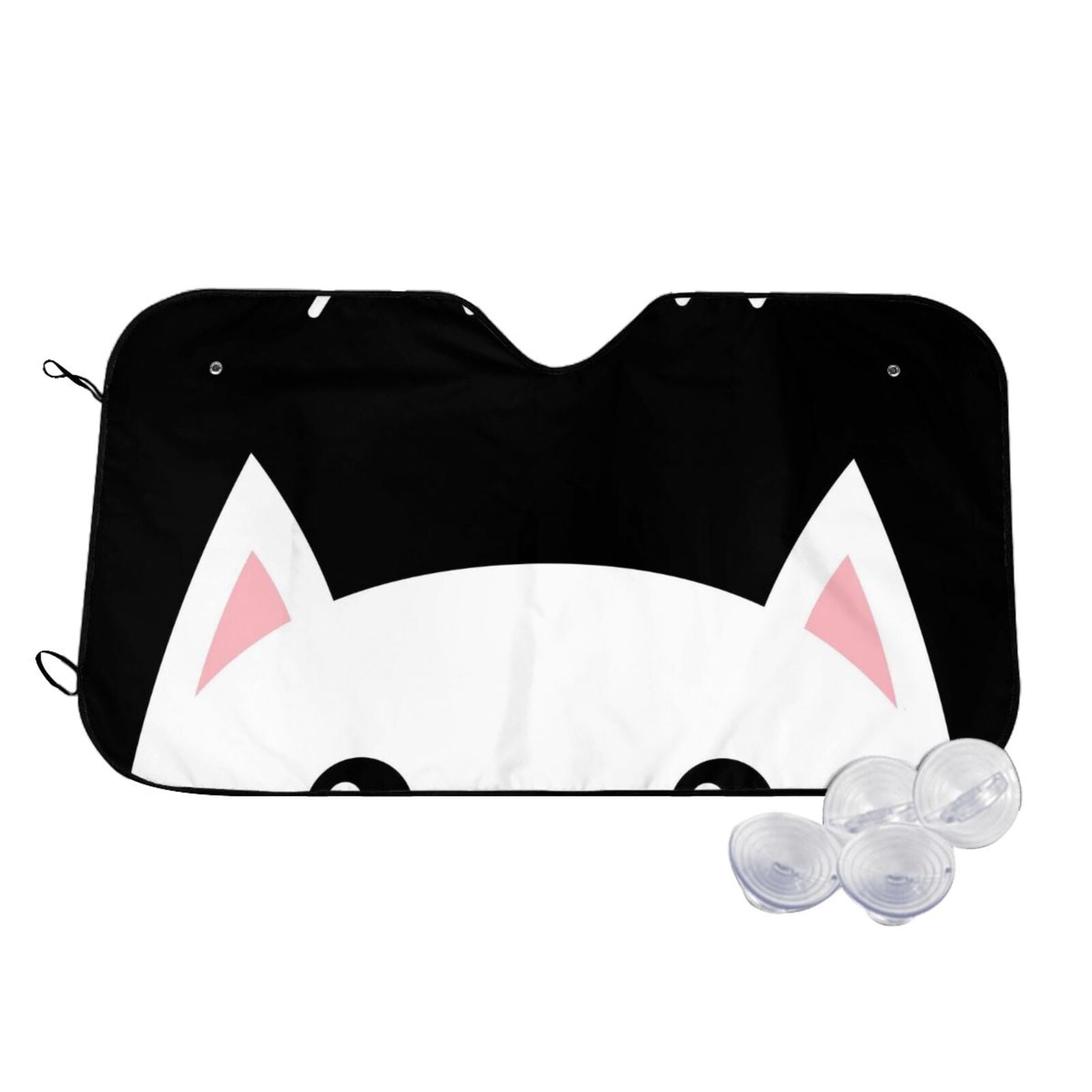 Daiia Cat Meow Windshield Sun Shade for Car SUV Truck (Small ), Car Sun ...
