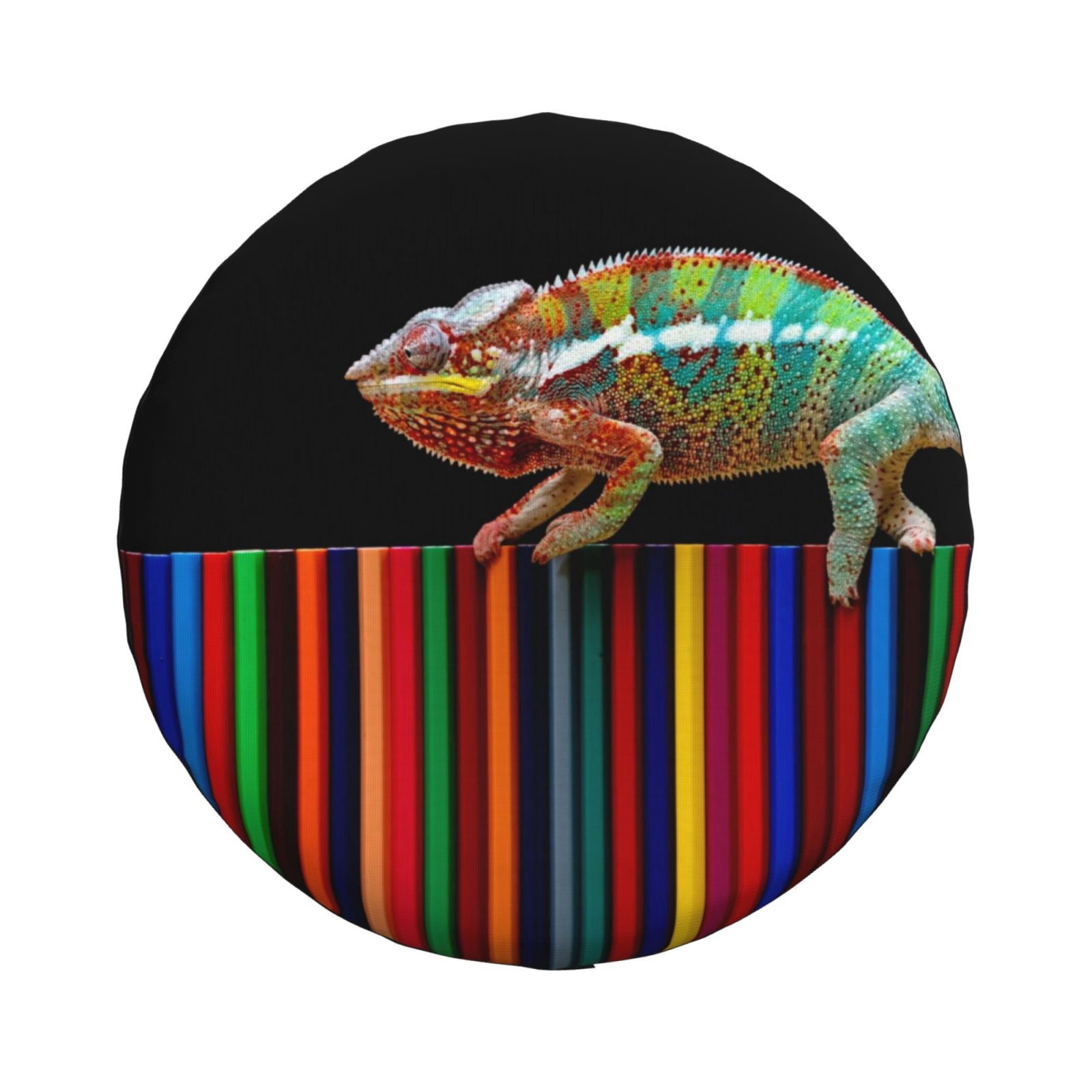 Daiia Chameleon Panther On Colored Pencils Tire Covers , Travel Trailer ...