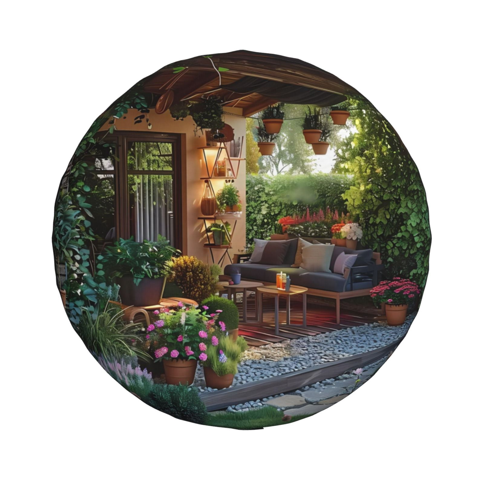 Daiia Charming Garden Patio Tire Covers , Travel Trailer Camper Truck ...