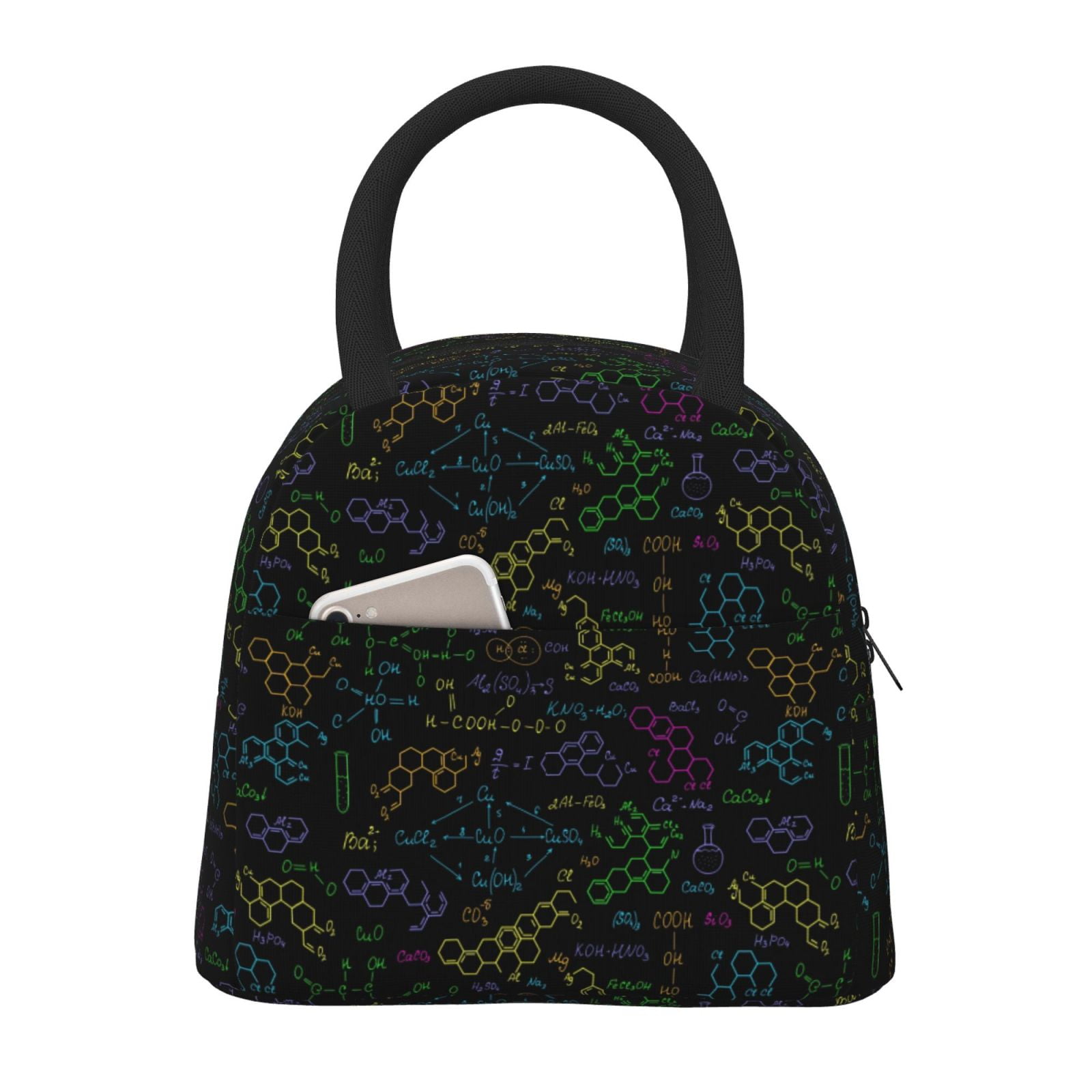 Daiia Chemistry Formulas Pattern Lunch Bag , Insulated Lunch Box, Small ...