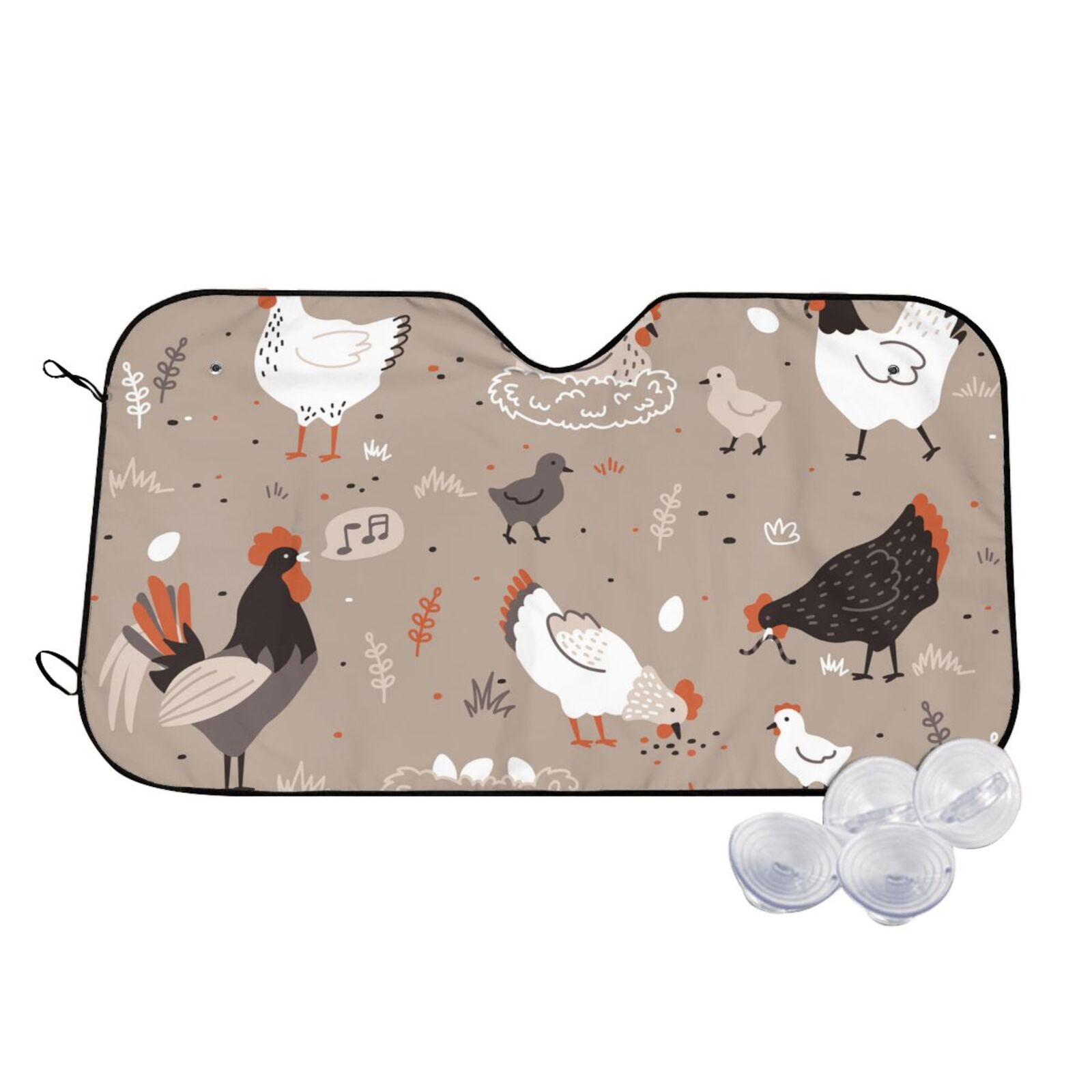 Daiia Chicken Windshield Sun Shade for Car SUV Truck (Small ), Car Sun ...