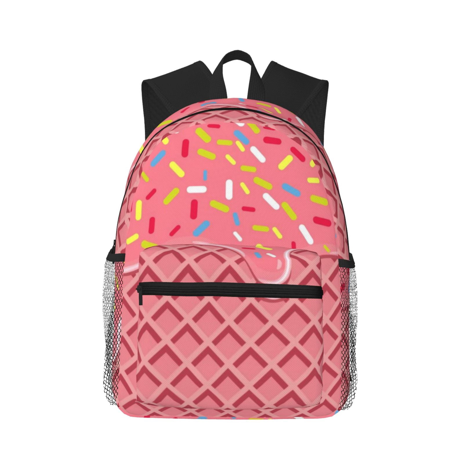 Daiia Chocolate with Flowing Cream School Backpack for Men Women ...