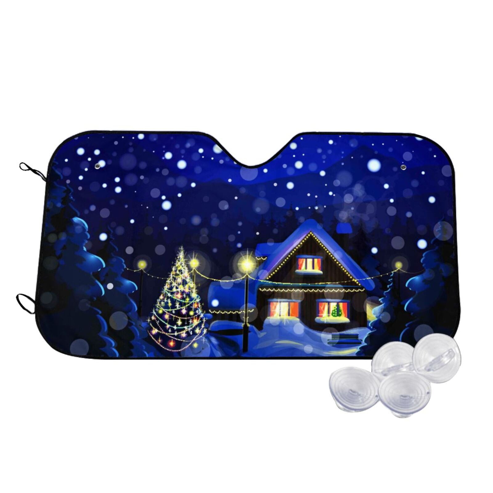 Daiia Christmas Night Windshield Sun Shade for Car SUV Truck (Small ...