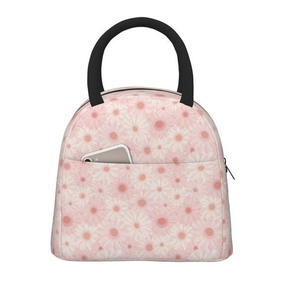 Daiia Chrysanthemum Pattern Lunch Bag , Insulated Lunch Box, Small ...