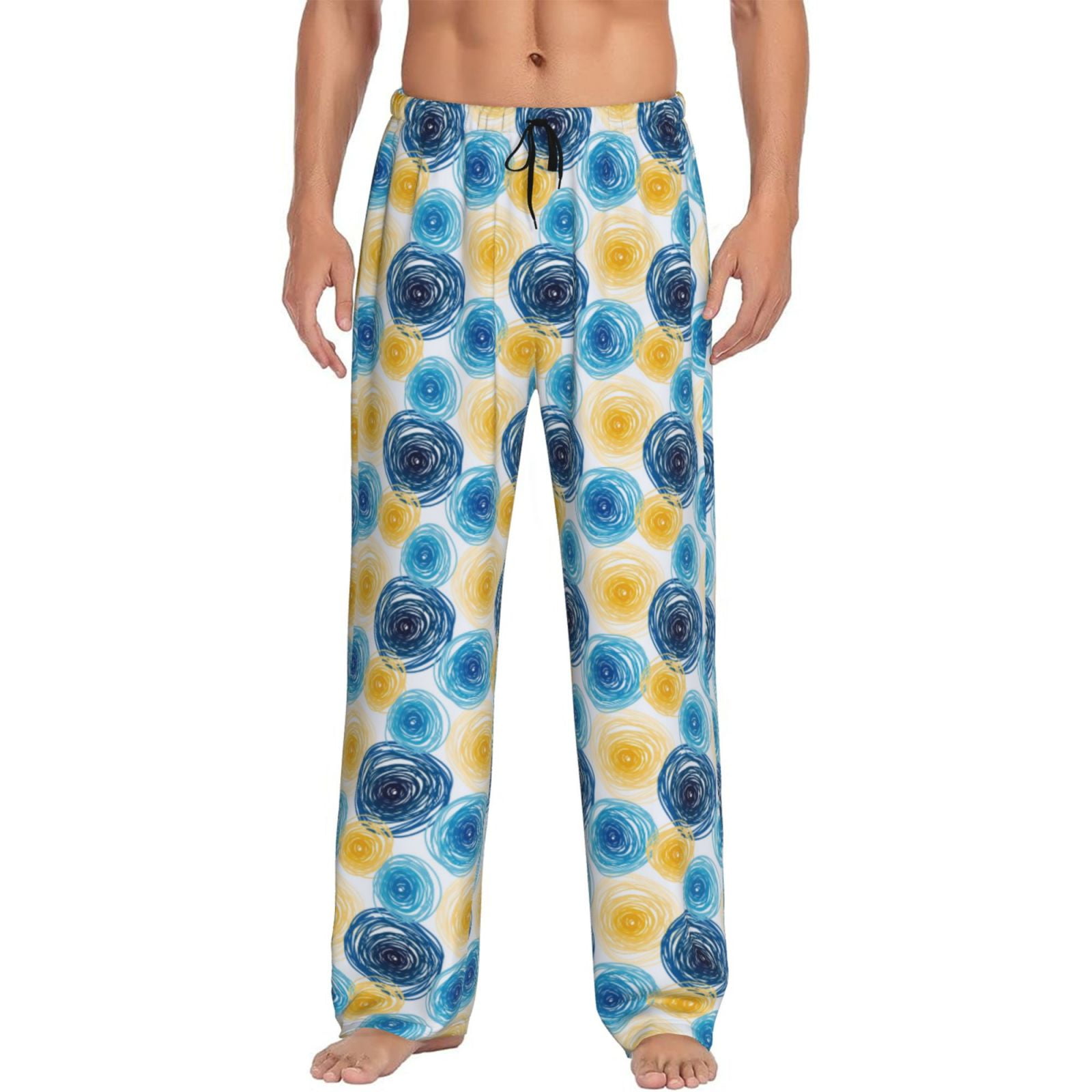 Daiia Circular Men's Sleep Pant with Pockets and Drawstring,Pajama ...