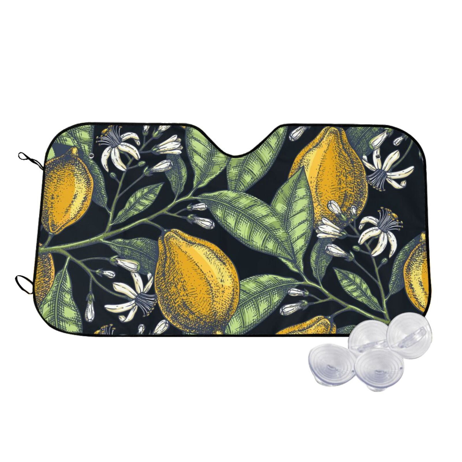 Daiia Citrus Fruits Elegant Lemons Windshield Sun Shade for Car SUV ...