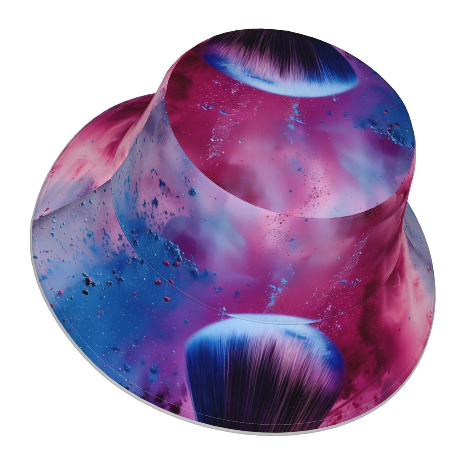 Daiia Color Explosion Makeup Brush Pattern Bucket Hat - Trendy Cotton ...