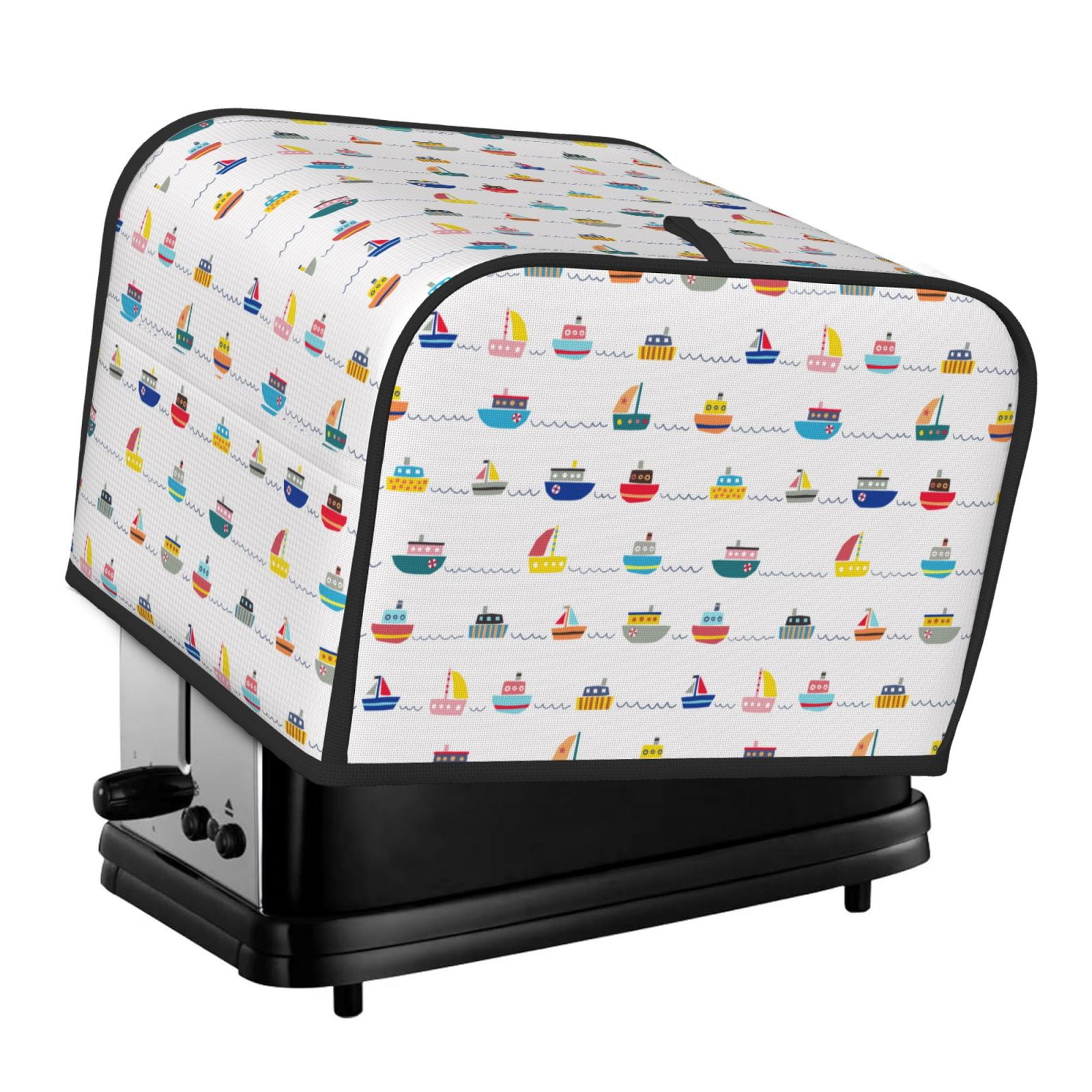 Daiia Color Ships Pattern 4 slice Toaster Cover, Toaster Appliance Dust ...