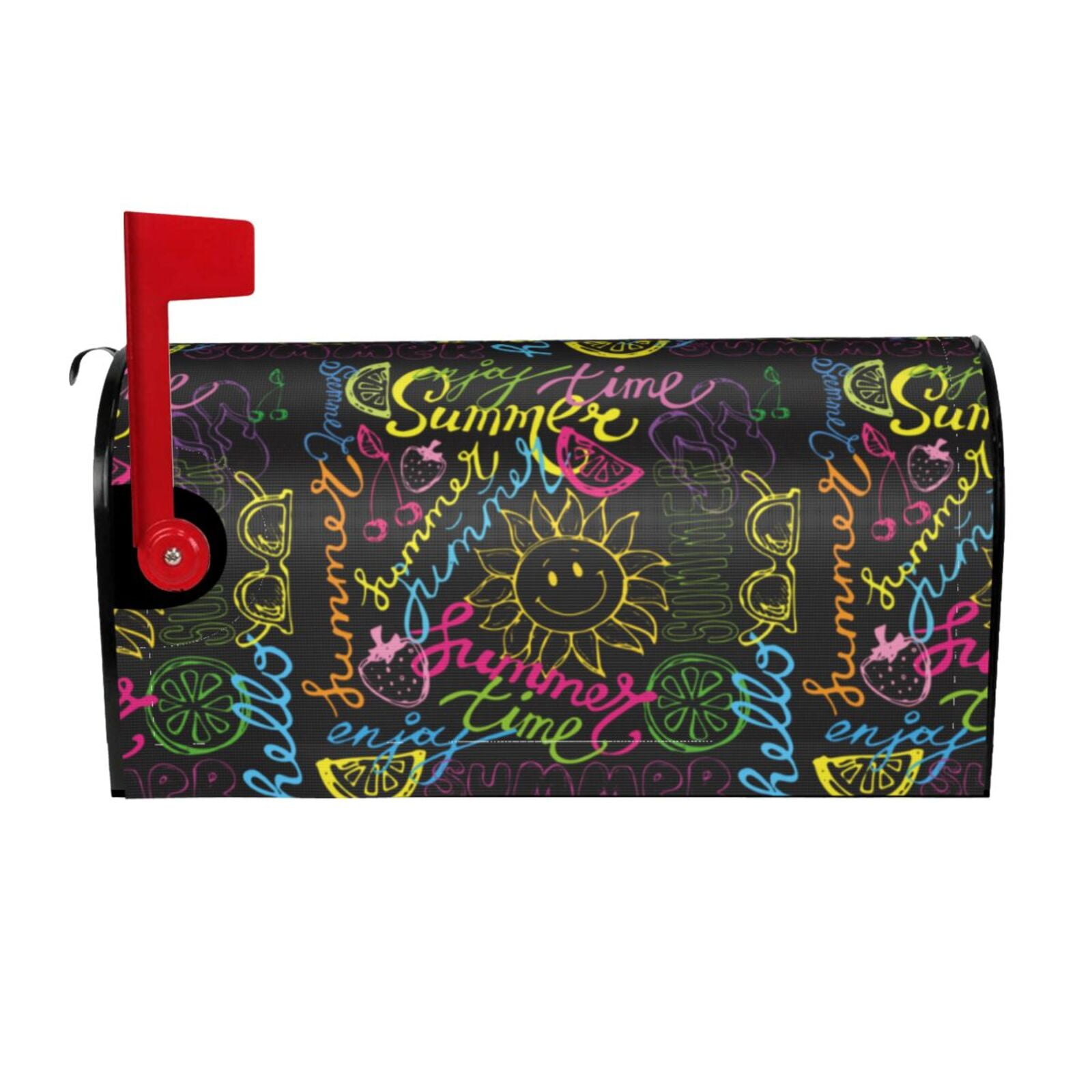 Daiia Color Summer Mailbox Cover , Magnetic Welcome Mailbox Wraps Post ...