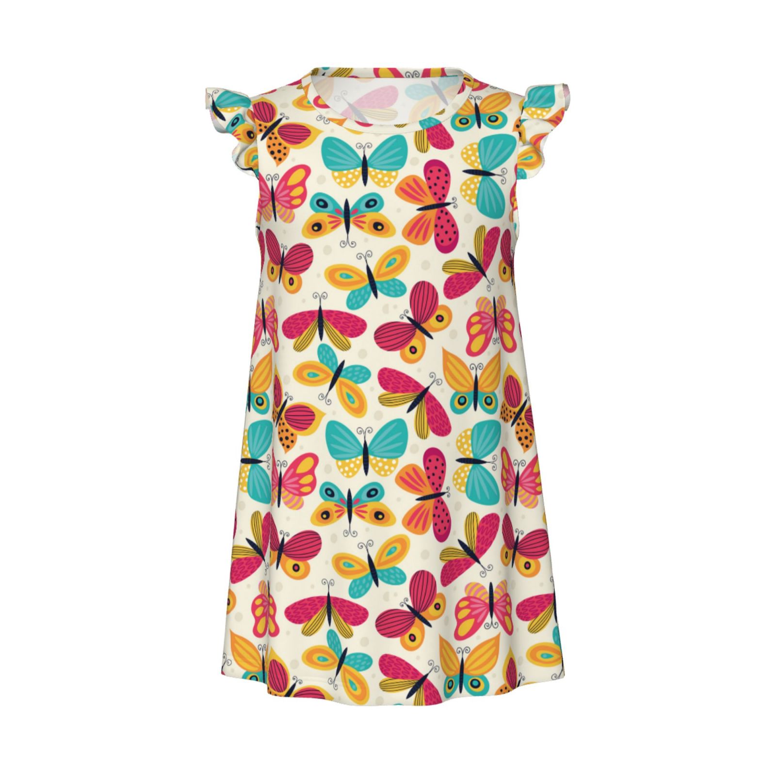 Daiia Colorful Butterflies Girls Nightgowns, Unicorn Nightgown Princess ...