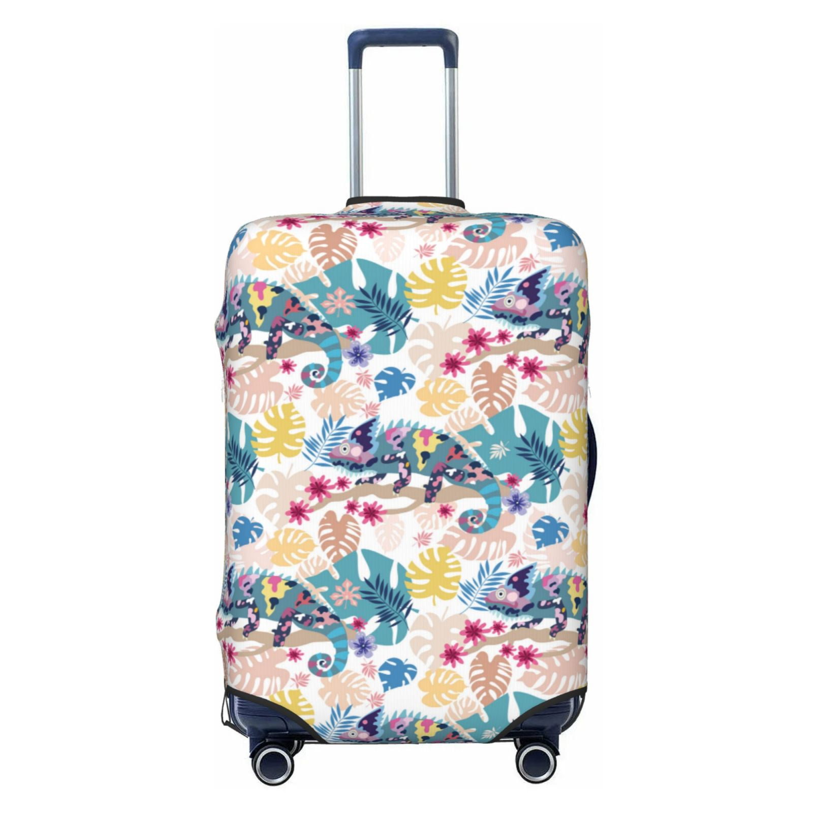 Daiia Colorful Chameleons Luggage Cover, Thickened Washable Travel ...