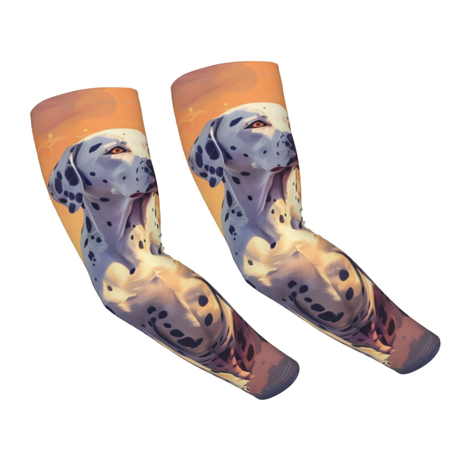 Daiia Colorful Cloud Spotted Dog UV Sun Protection Arm Sleeves ...
