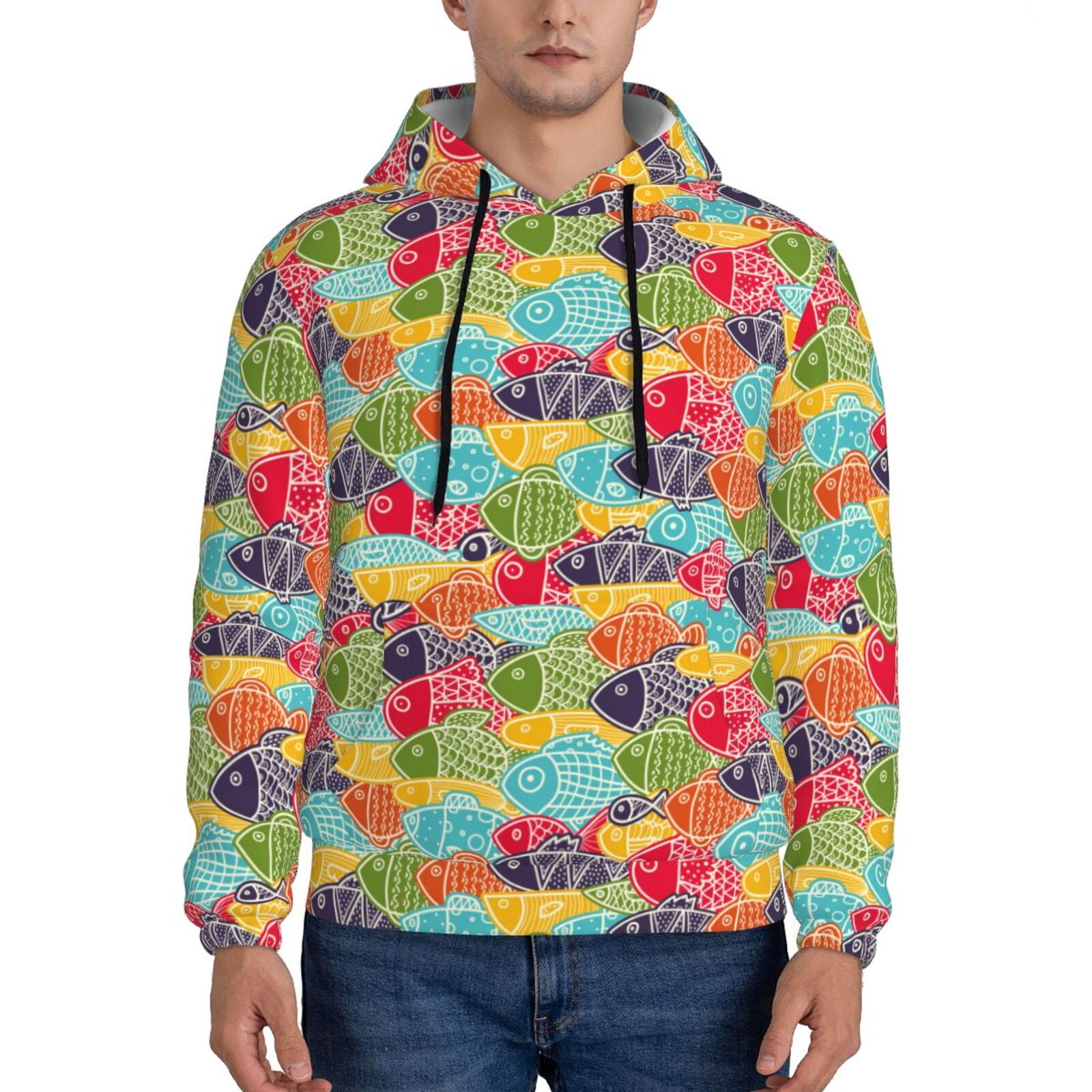Daiia Colorful Fish 2 for Men's Fashion Hoodies & Sweatshirts with ...