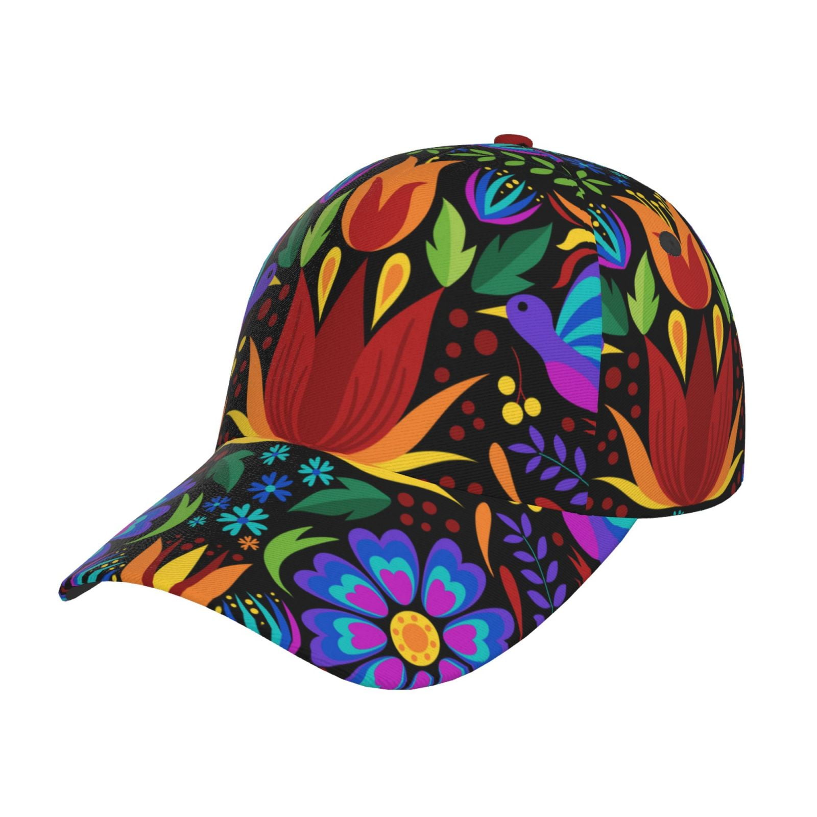 Daiia Colorful Floral Baseball Cap Men Women Classic Adjustable For ...