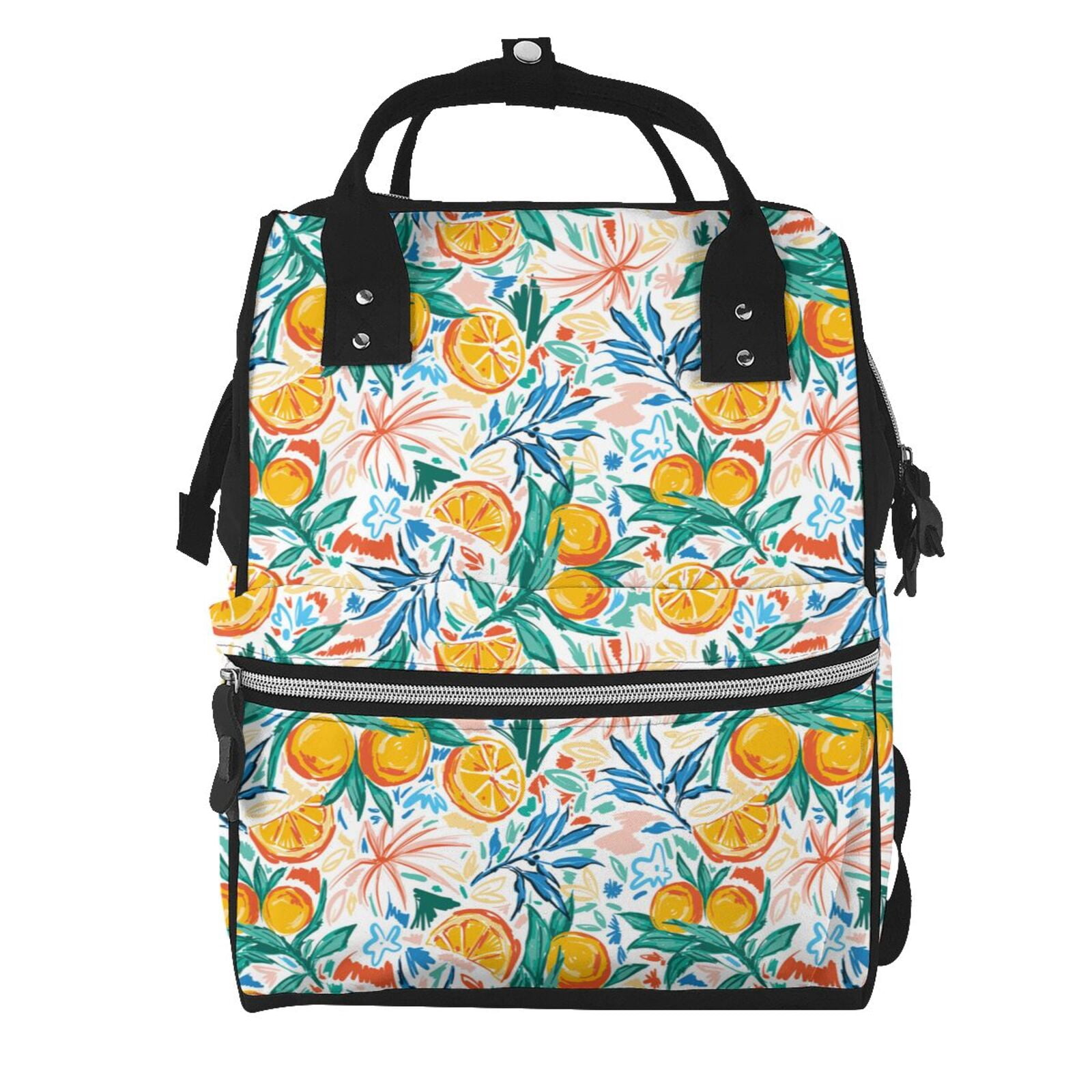 Daiia Colorful Fruits Large Capacity Baby Bag Waterproof Stylish Diaper ...