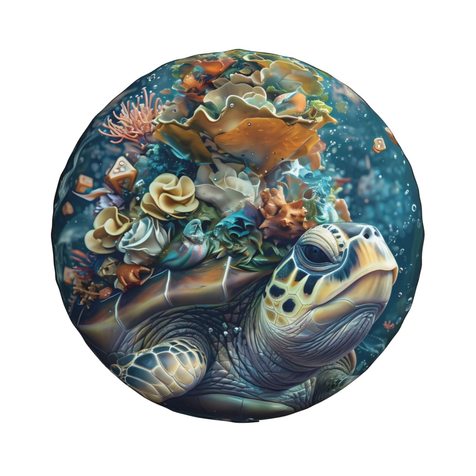 Daiia Colorful Plant Turtle Tire Covers , Travel Trailer Camper Truck ...