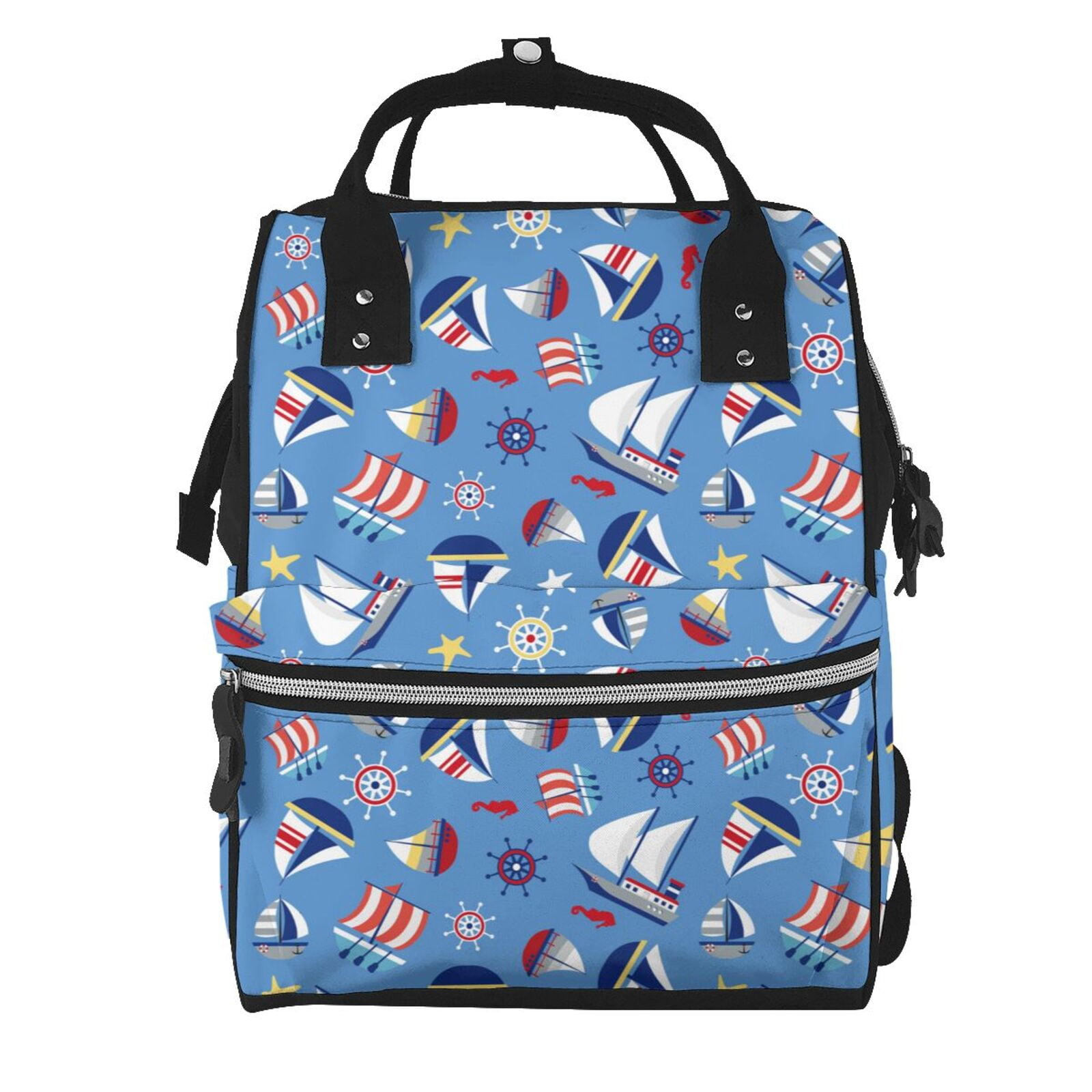 Daiia Colorful Sailing Ship Large Capacity Baby Bag Waterproof Stylish ...