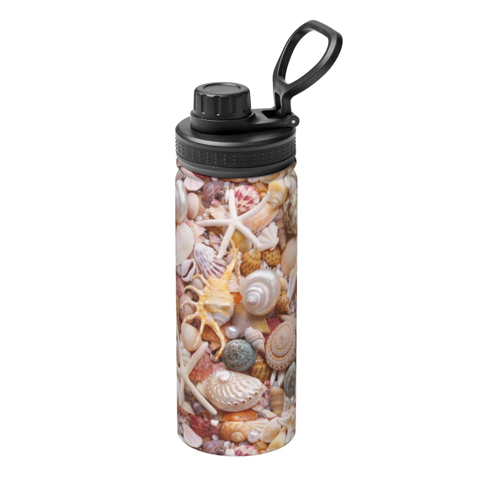 Daiia Colorful Seashells Printed 18 OZ Sports Insulated Kettle Drinking ...