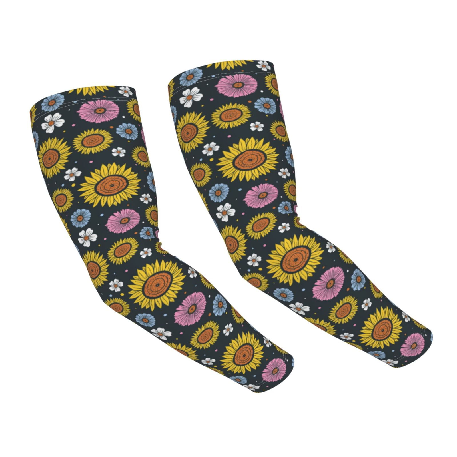 Daiia Colorful Sunflowers UV Sun Protection Arm Sleeves - Cooling ...