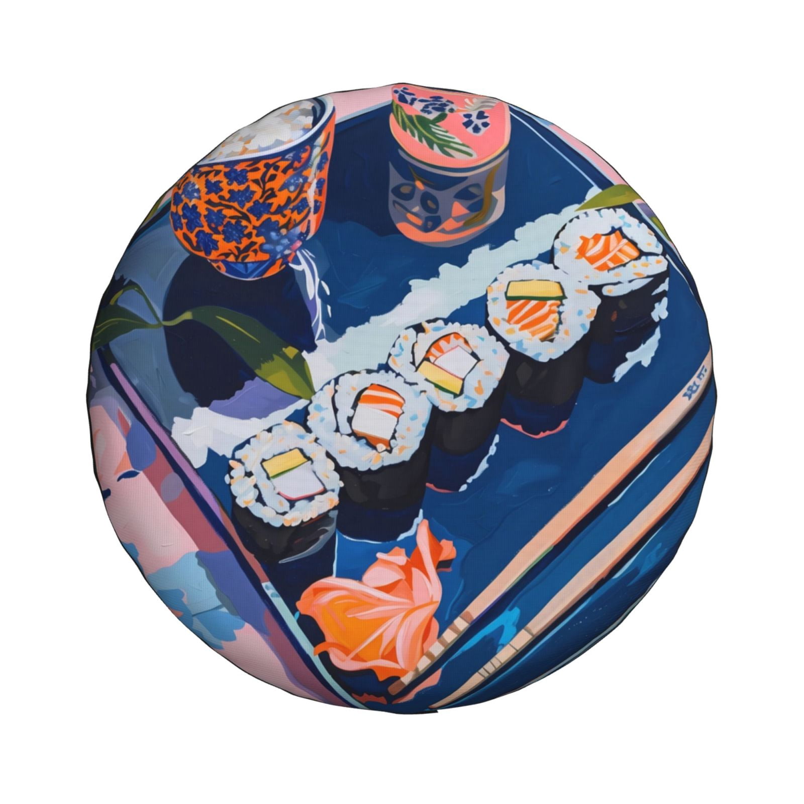 Daiia Colorful Sushi Food Art Tire Covers , Travel Trailer Camper Truck ...