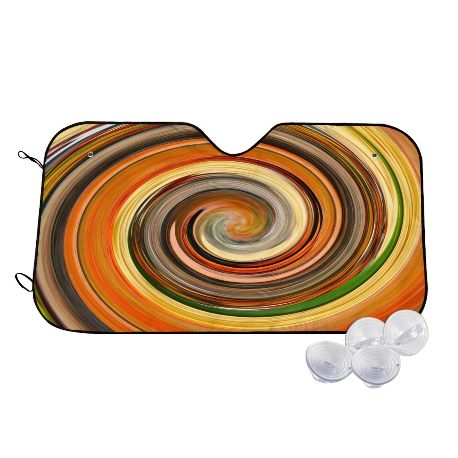 Daiia Colorful Swirl Windshield Sun Shade for Car SUV Truck (Small ...