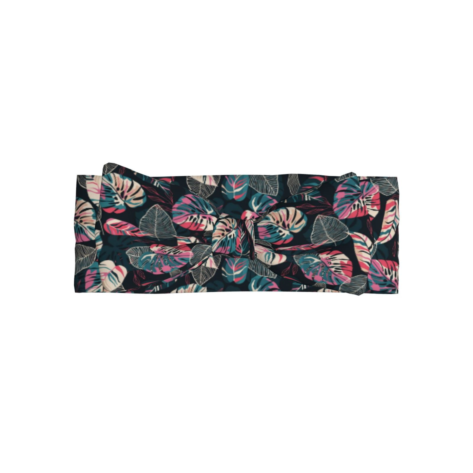 Daiia Colorful Tropical Leaves Printed Handmade Baby Headbands Soft ...