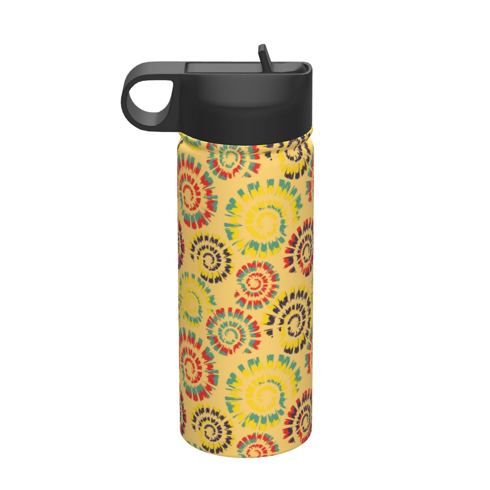 Daiia Colourful Tie Dye 1 Printed 18oz Sports Insulated Kettle With ...