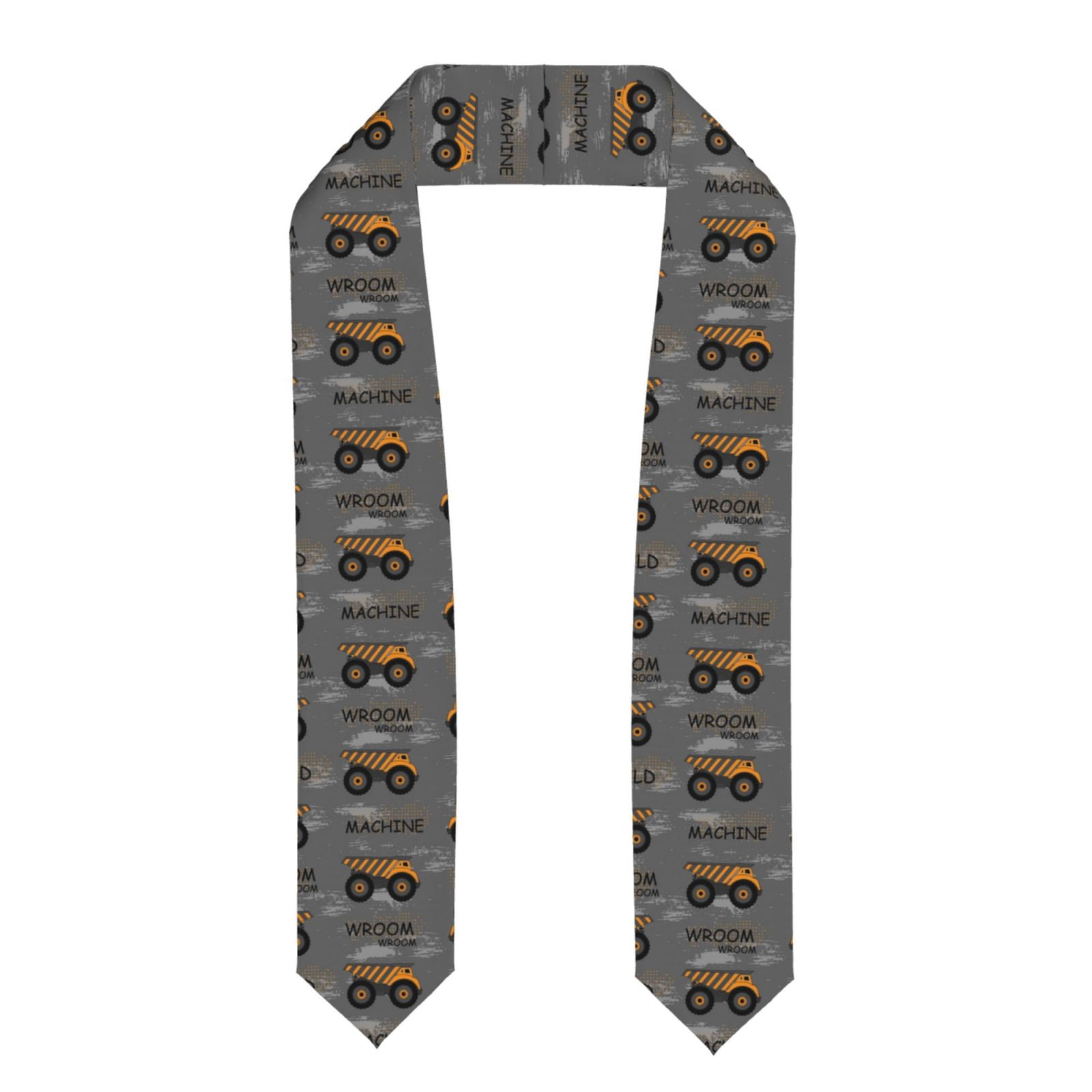 Daiia Construction Machines Pattern Graduation Shawl Stole – Satin ...