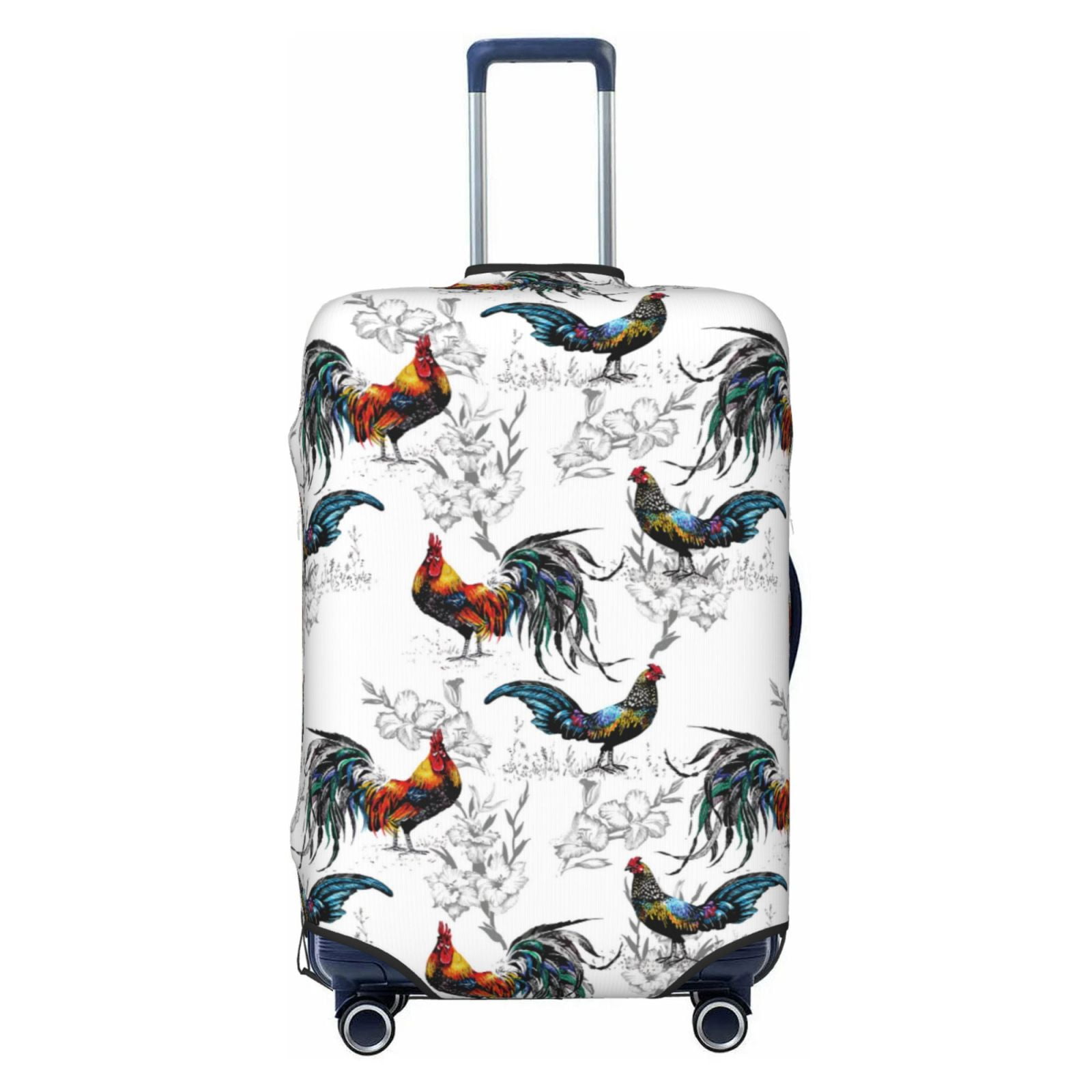 Daiia Cool Chicken Luggage Cover, Thickened Washable Travel Luggage ...