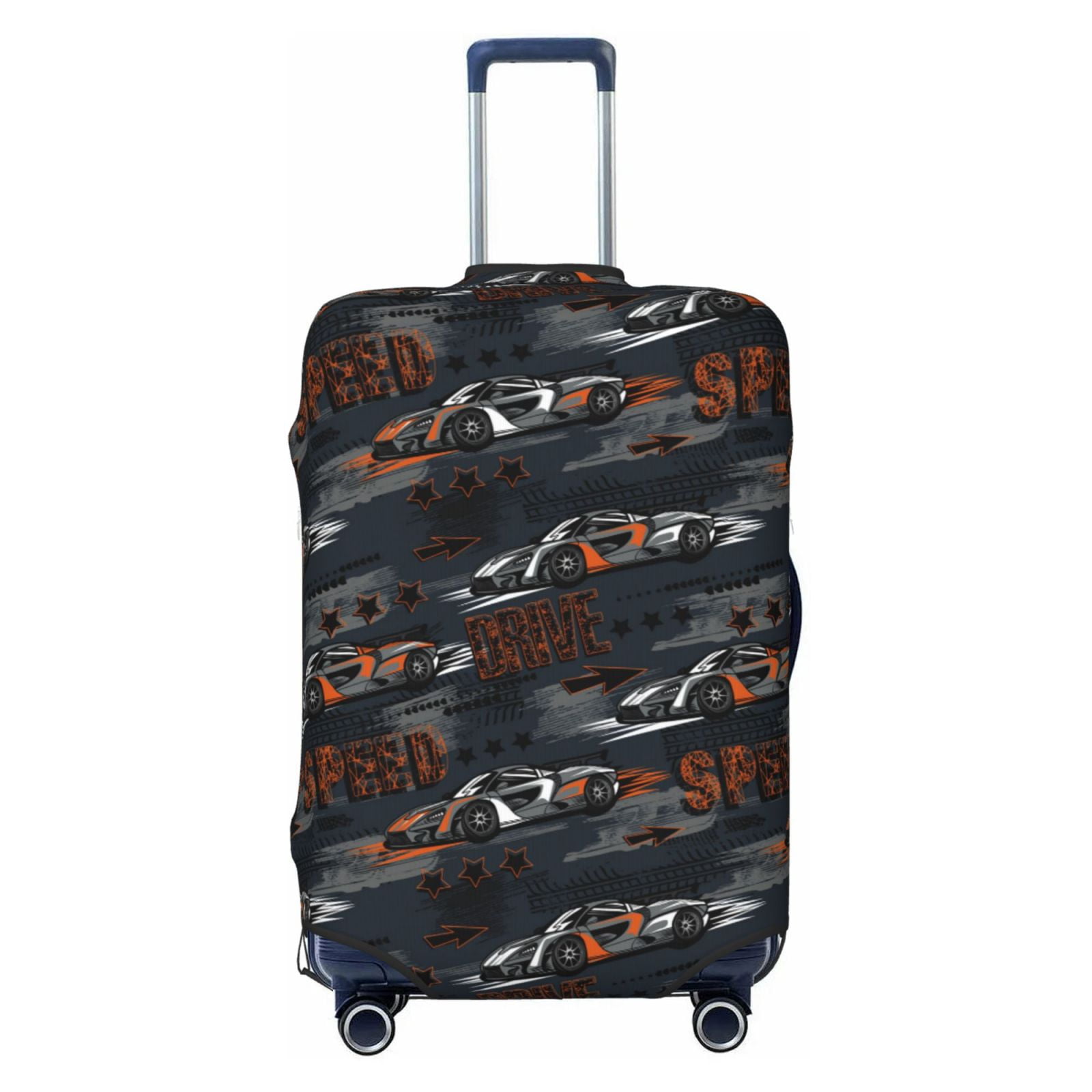 Daiia Cool Sports Car Luggage Cover, Thickened Washable Travel Luggage ...