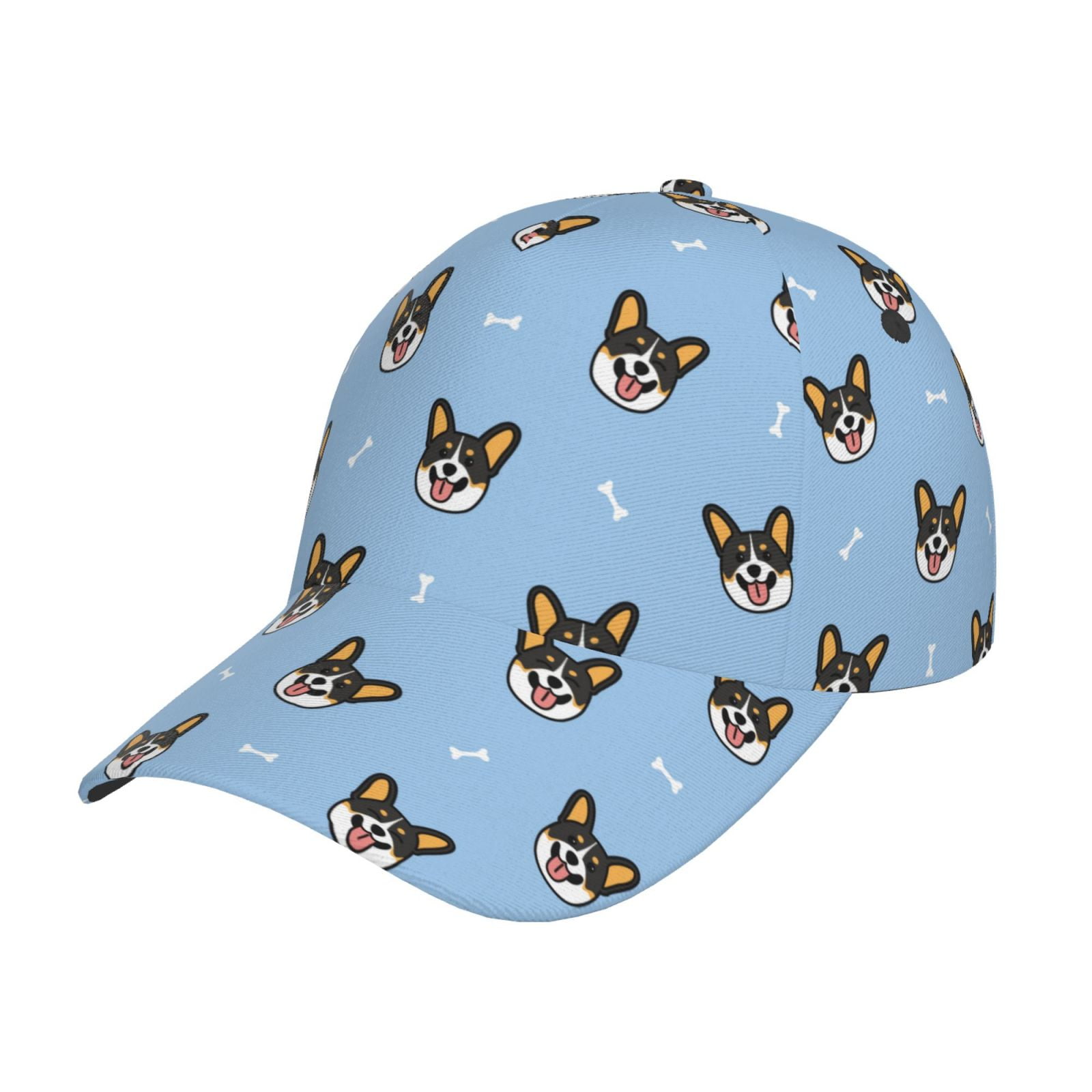 Daiia Corgi Dog print Baseball Cap Men Women Golf Dad Hat Adjustable ...