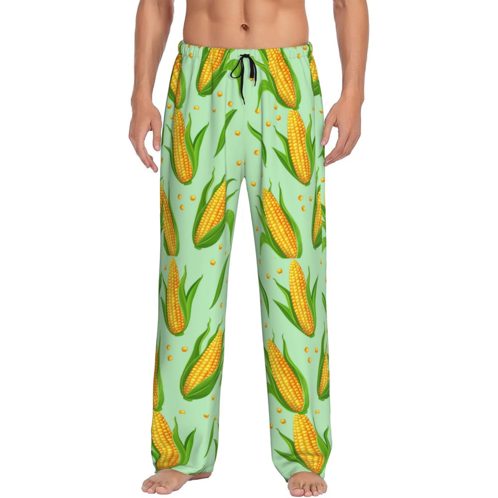 Daiia Corn 7 Men's Sleep Pant with Pockets and Drawstring,Pajama Pants ...