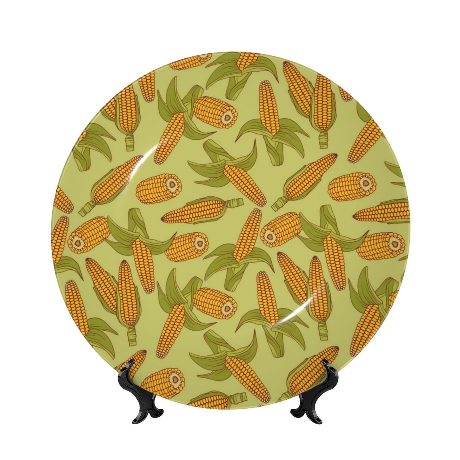 Daiia Corn Printed Pattern Ceramic Plate Dinner Plates Bone China ...