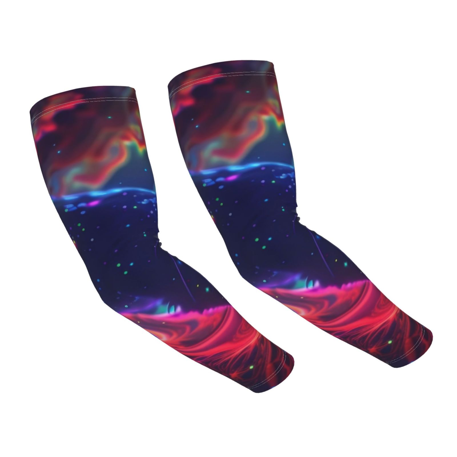 Daiia Cosmic Cat Psychedelic Journey UV Sun Protection Arm Sleeves ...