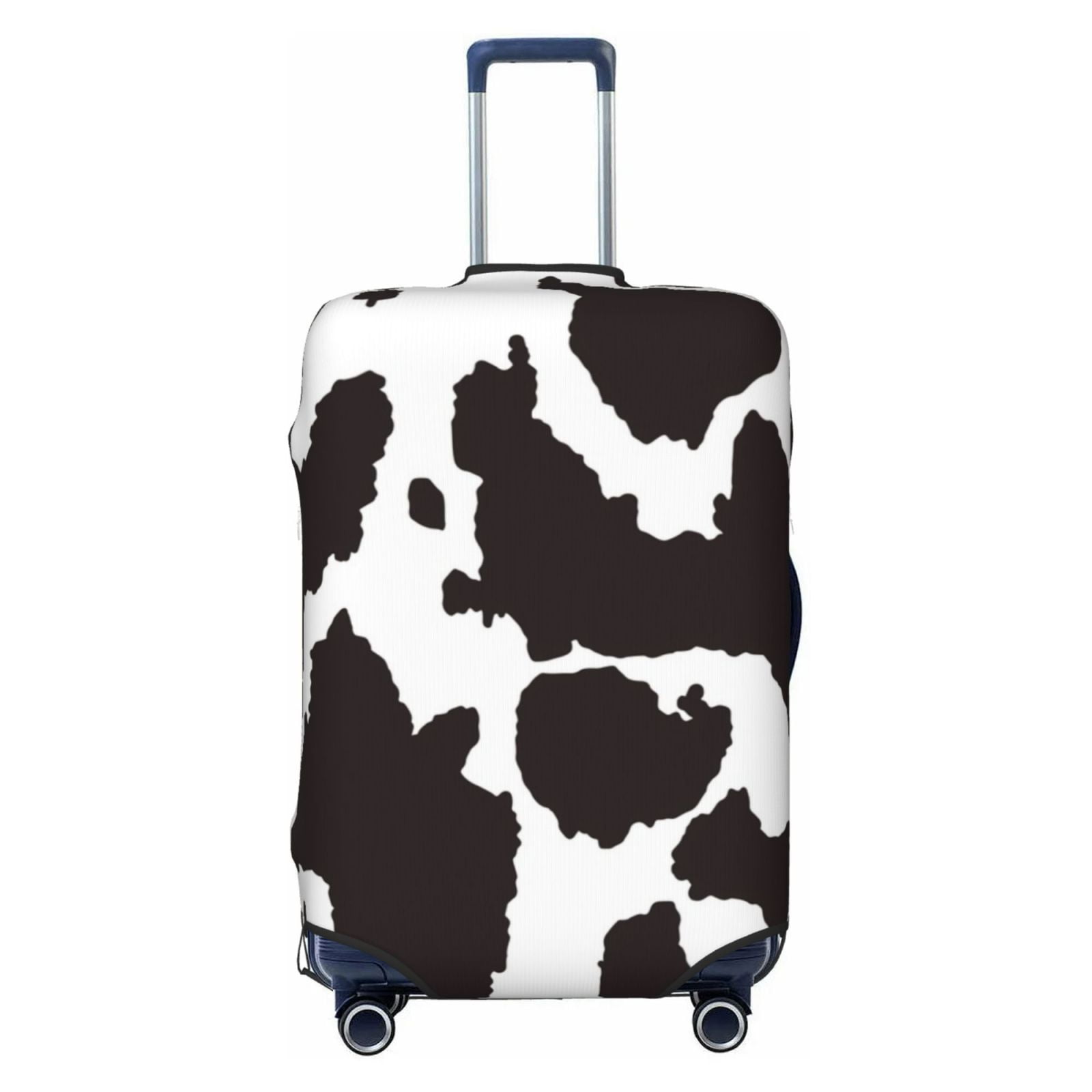 Daiia Cow Skin 2 Luggage Cover, Thickened Washable Travel Luggage ...