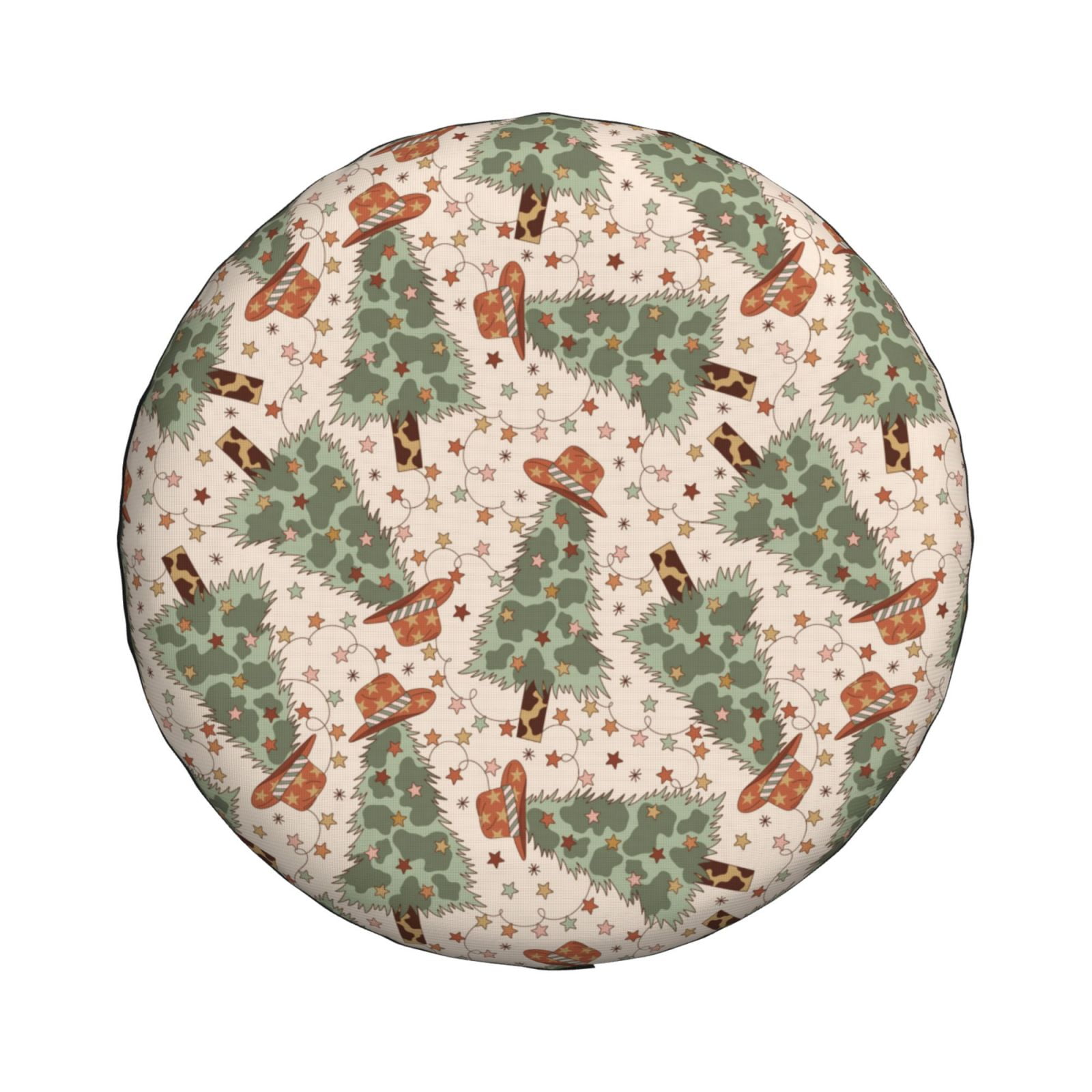 Daiia Cowboy Christmas Trees Tire Covers , Travel Trailer Camper Truck ...