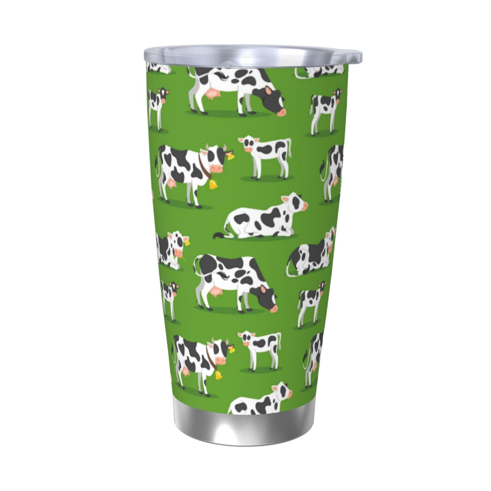 Daiia Cows With Calfs Green Printed 20oz Insulated Coffee Cup with ...