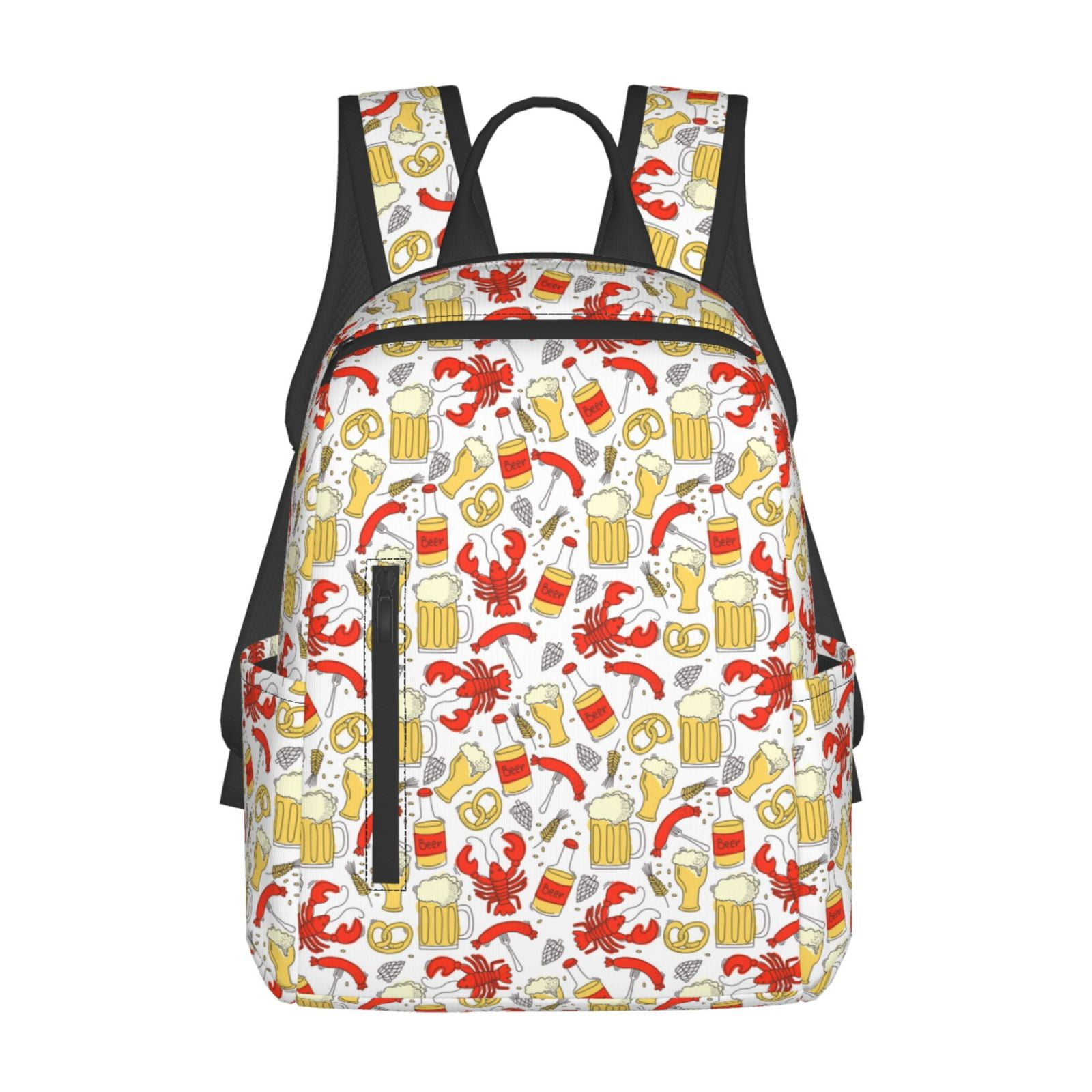 Daiia Crabs And Beer School Backpack for Men and Women Lightweight ...
