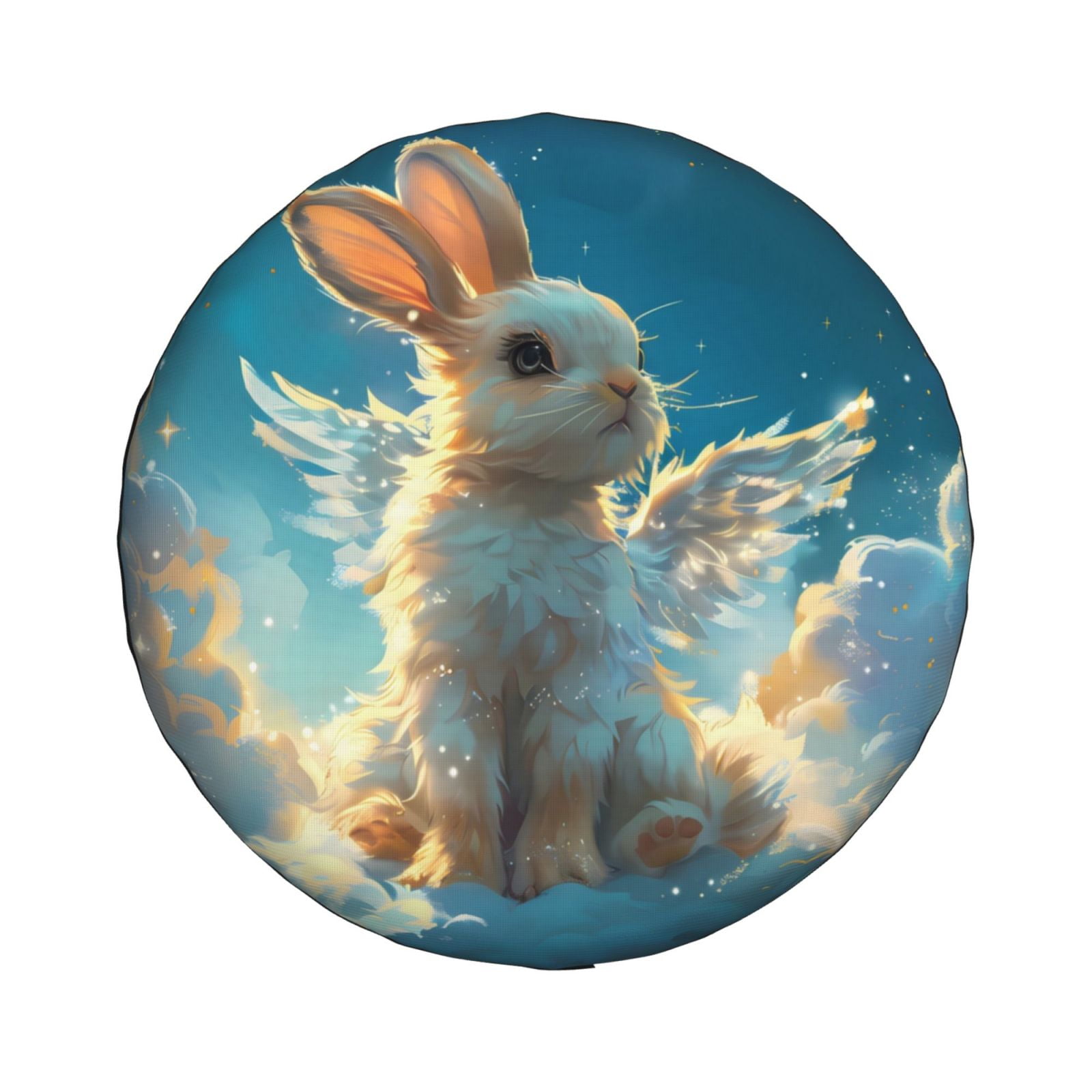 Daiia Cute Angel Winged Rabbit Tire Covers , Travel Trailer Camper ...