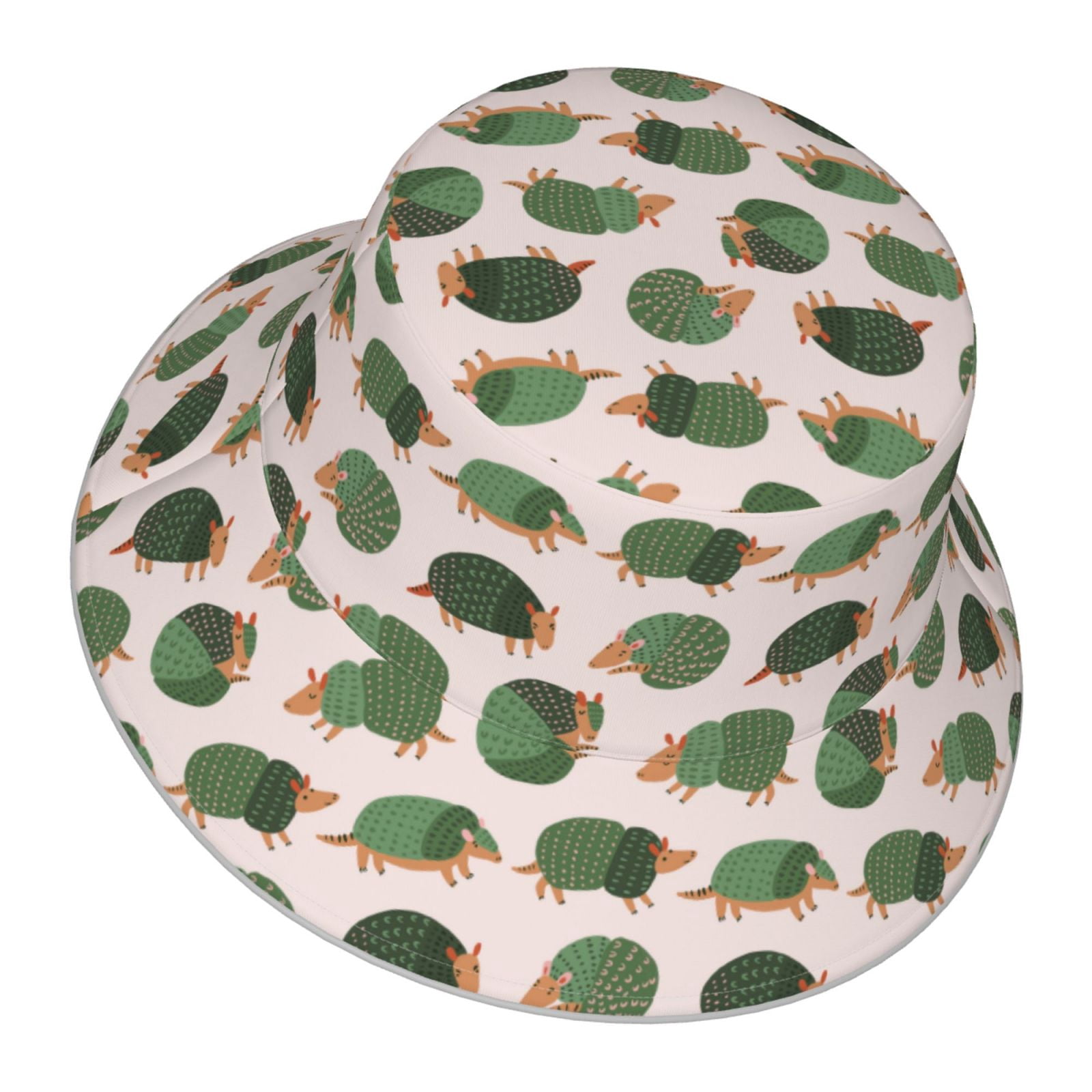 Daiia Cute Armadillo Pattern Bucket Hat - Trendy Cotton Sun Hat for ...