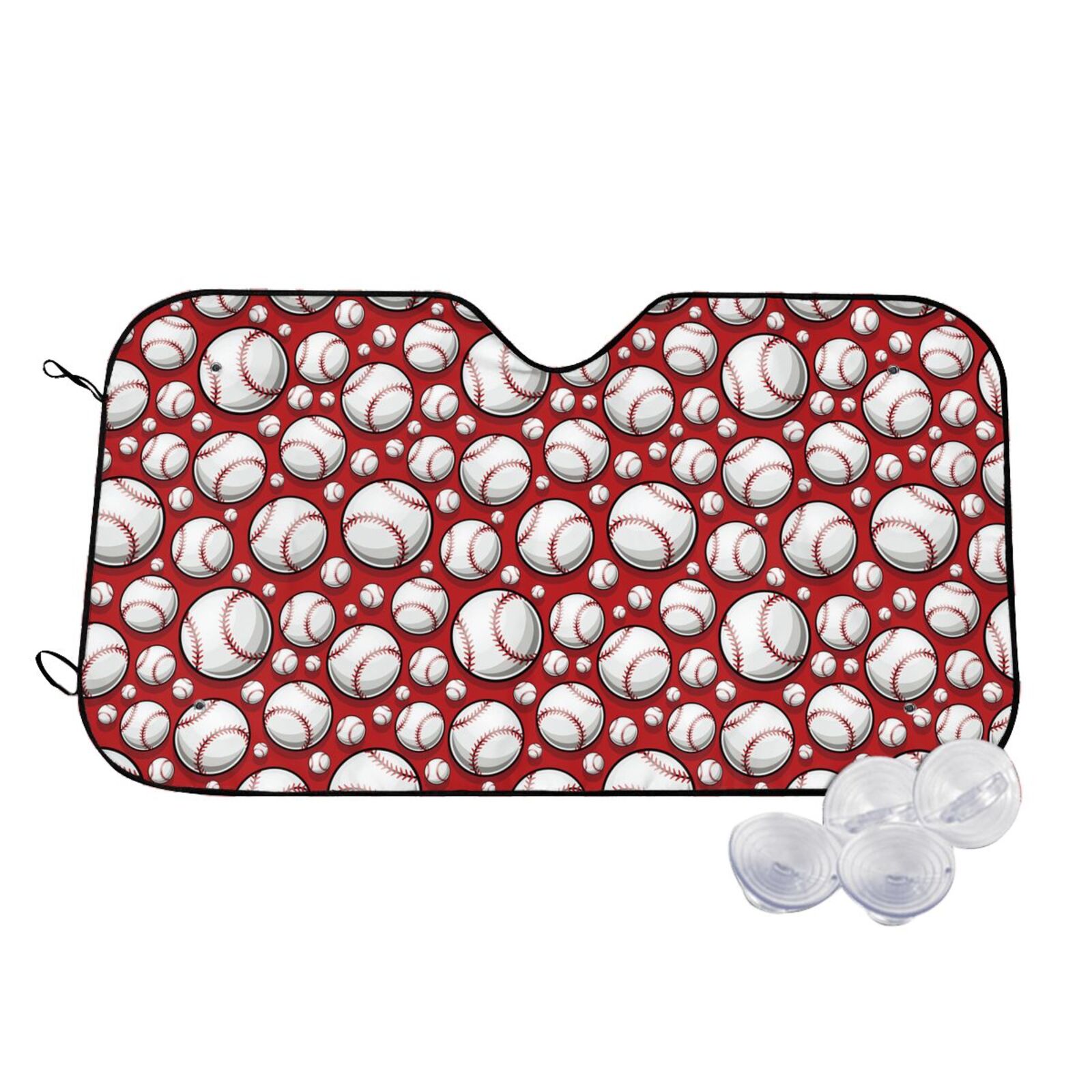 Daiia Cute Baseball Windshield Sun Shade for Car SUV Truck (Small ...