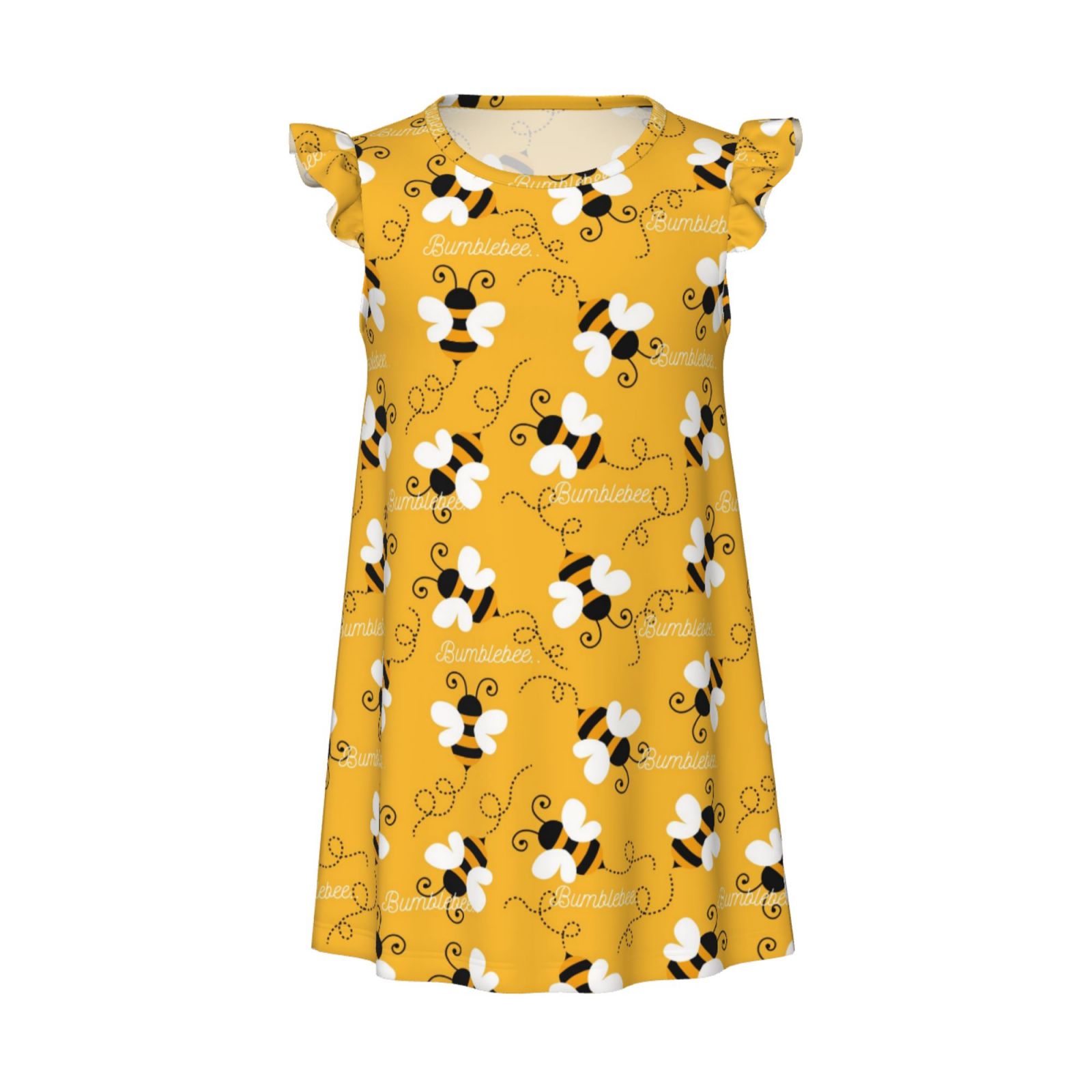 Daiia Cute Bee Butterfly Yelllow Girls Nightgowns, Unicorn Nightgown ...
