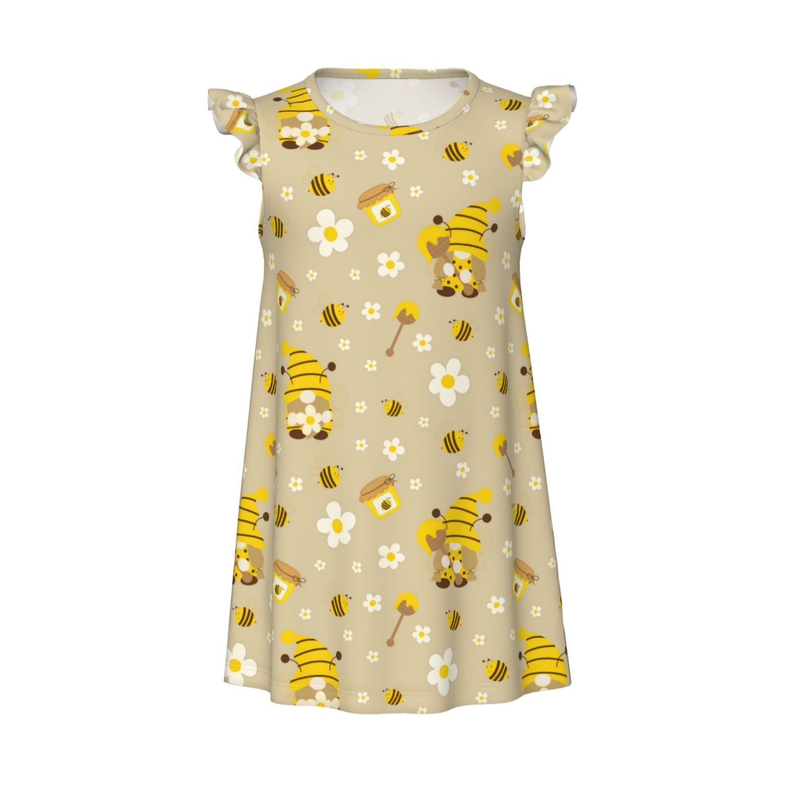 Daiia Cute Bee Gnome 2 Girls Nightgowns, Unicorn Nightgown Princess ...