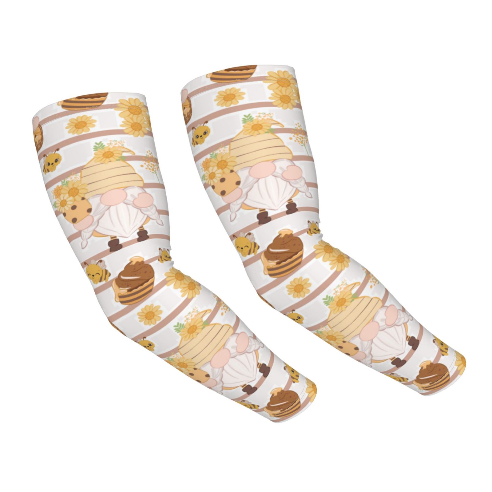 Daiia Cute Bee Gnome UV Sun Protection Arm Sleeves - Cooling ...