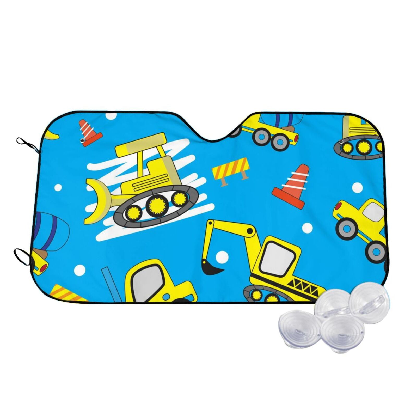 Daiia Cute Car Cartoon Windshield Sun Shade for Car SUV Truck (Small ...