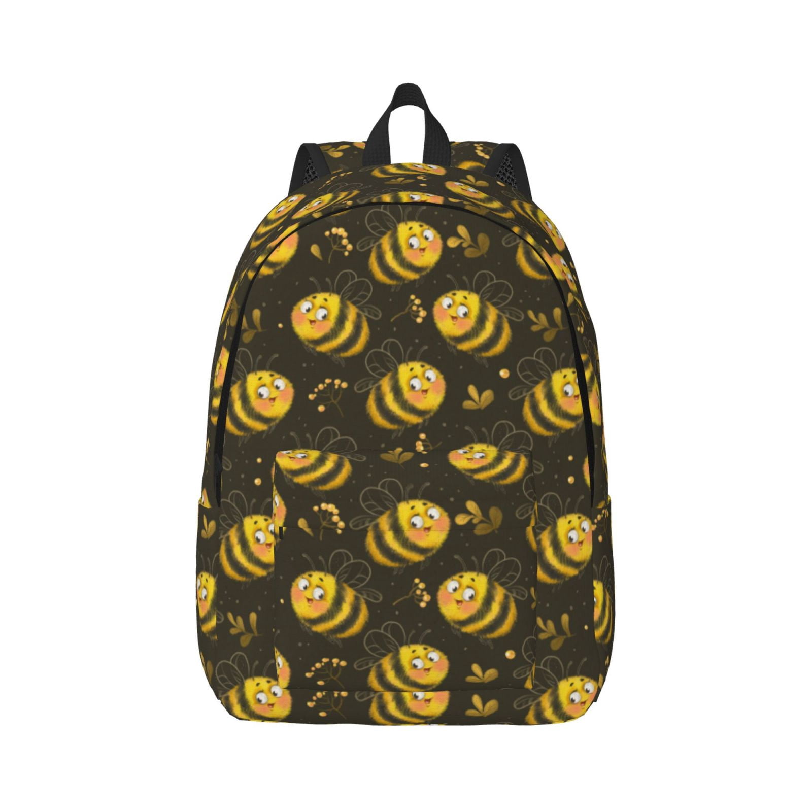 Daiia Cute Cartoon Bees Vintage Canvas Backpack for Men and Women ...