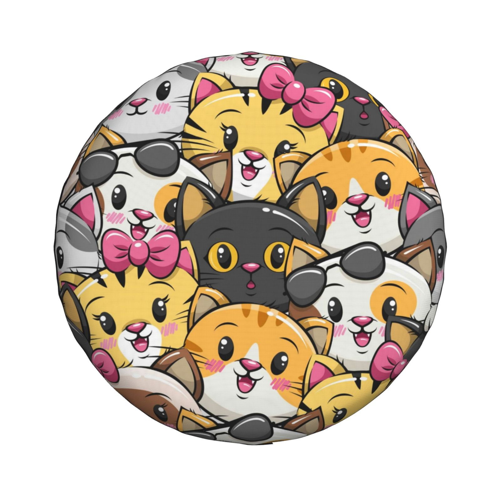 Daiia Cute Cat Cartoon Tire Covers , Travel Trailer Camper Truck SUV ...
