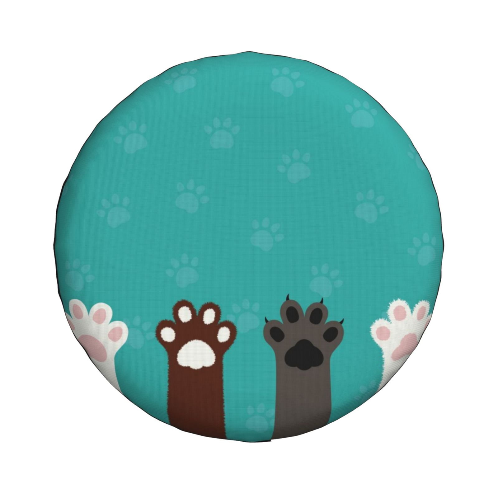 Daiia Cute Cat Paw And Dog Tire Covers , Travel Trailer Camper Truck ...